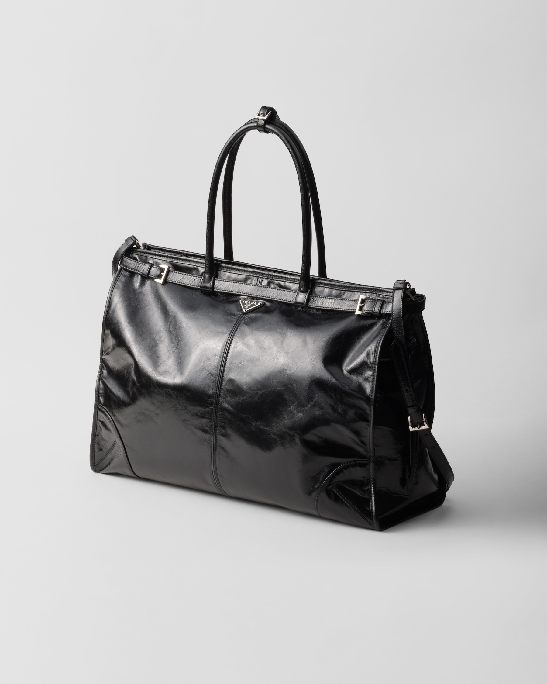 Black Leather Tote Bag | PRADA