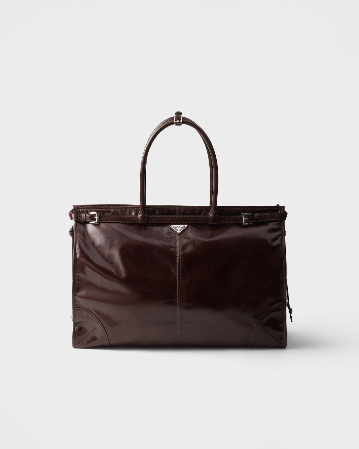 Dunkelbraun Prada Bonnie Tote Bag Aus Leder | PRADA - Deutschland