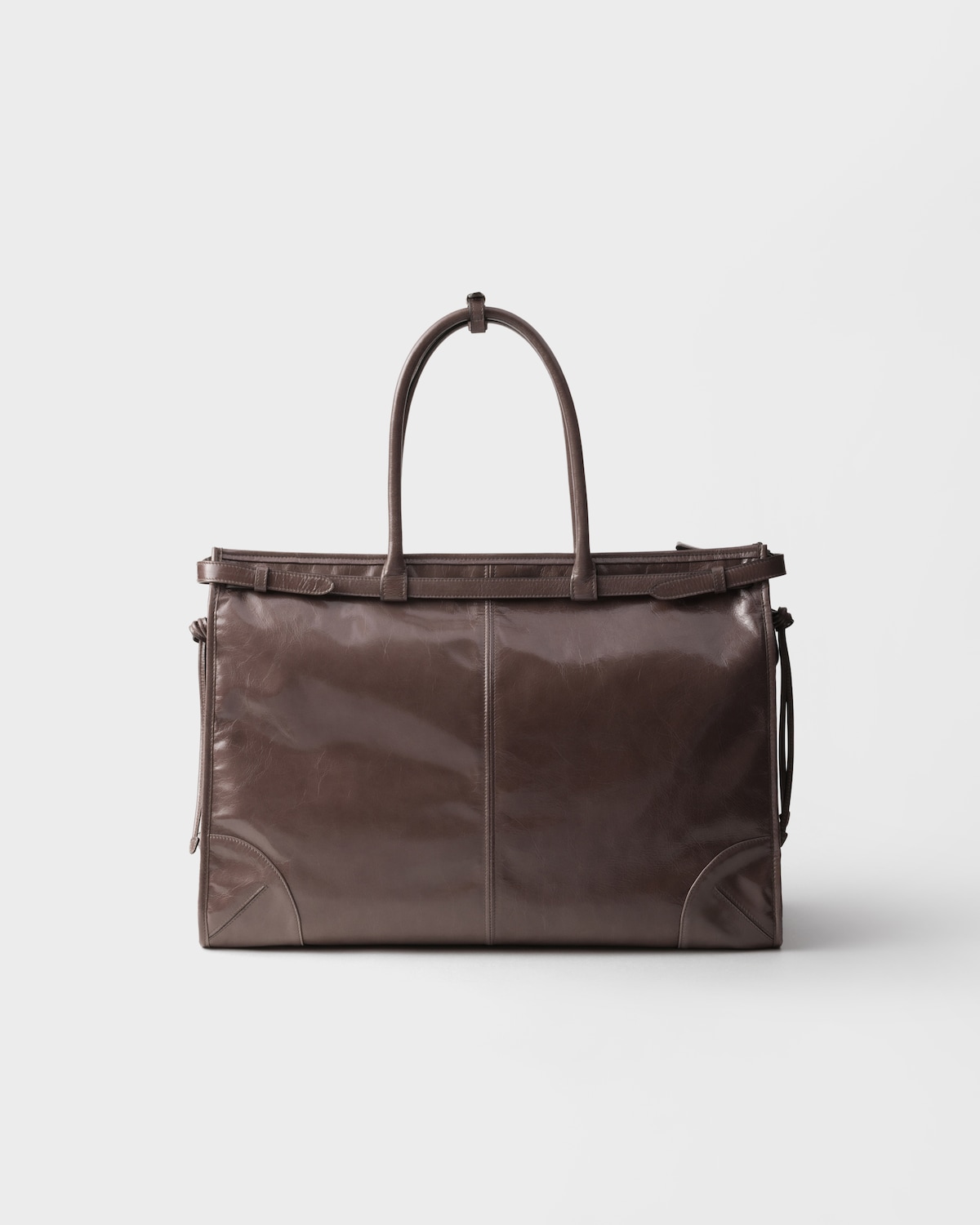 Bamboo/cork Beige Prada Bonnie Leather Tote Bag | PRADA