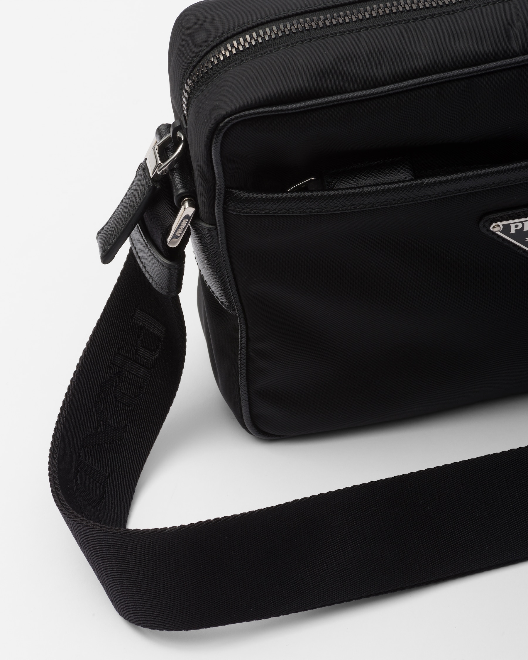 Black Re-nylon And Saffiano Shoulder Bag | PRADA - United States