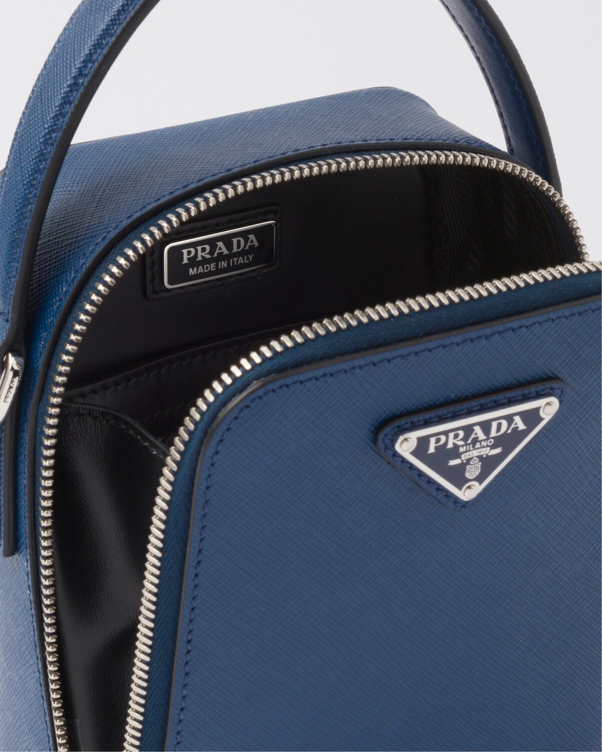 Bluette Prada Brique Saffiano Leather Bag | PRADA