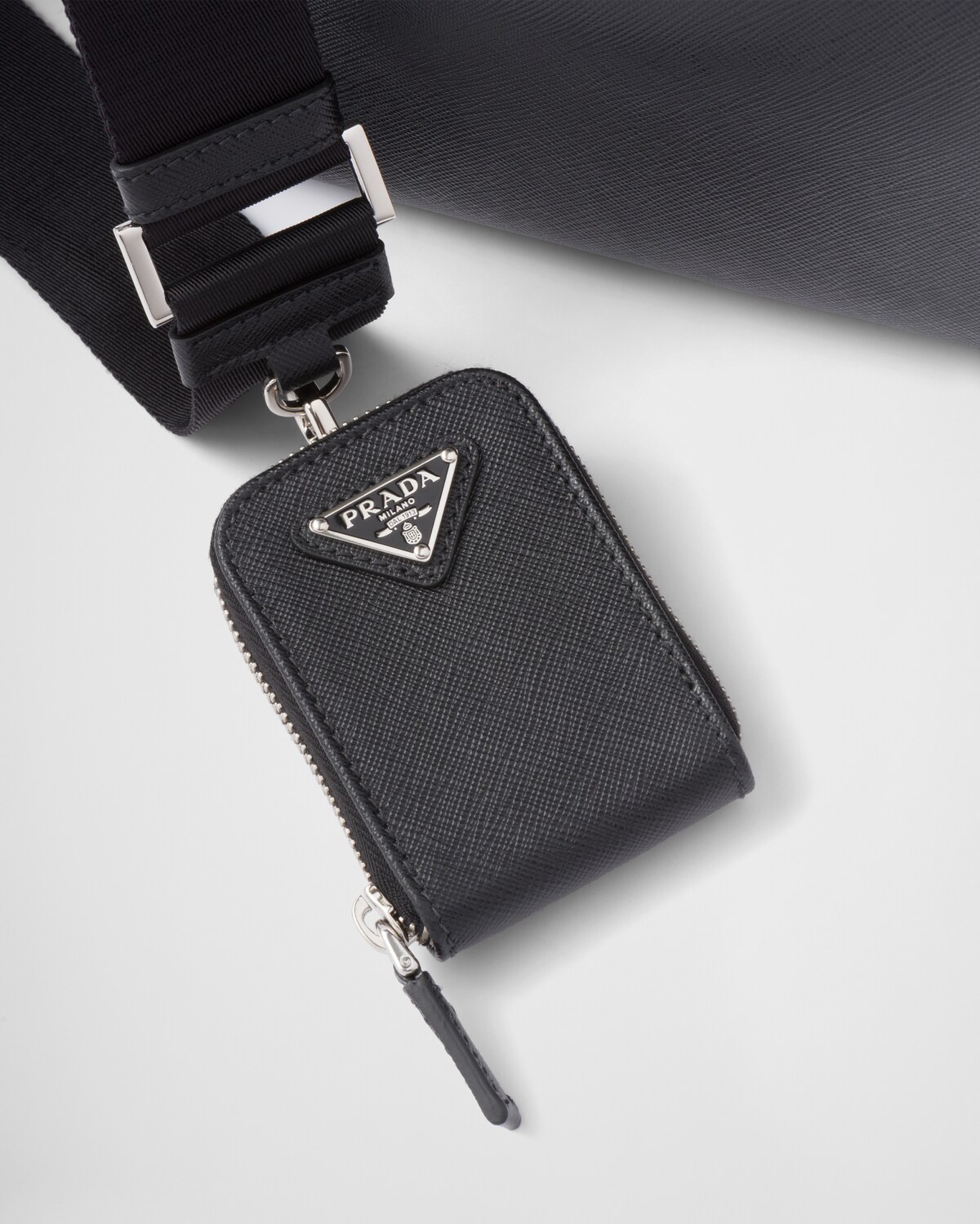 Black Saffiano-leather Shoulder Bag | PRADA