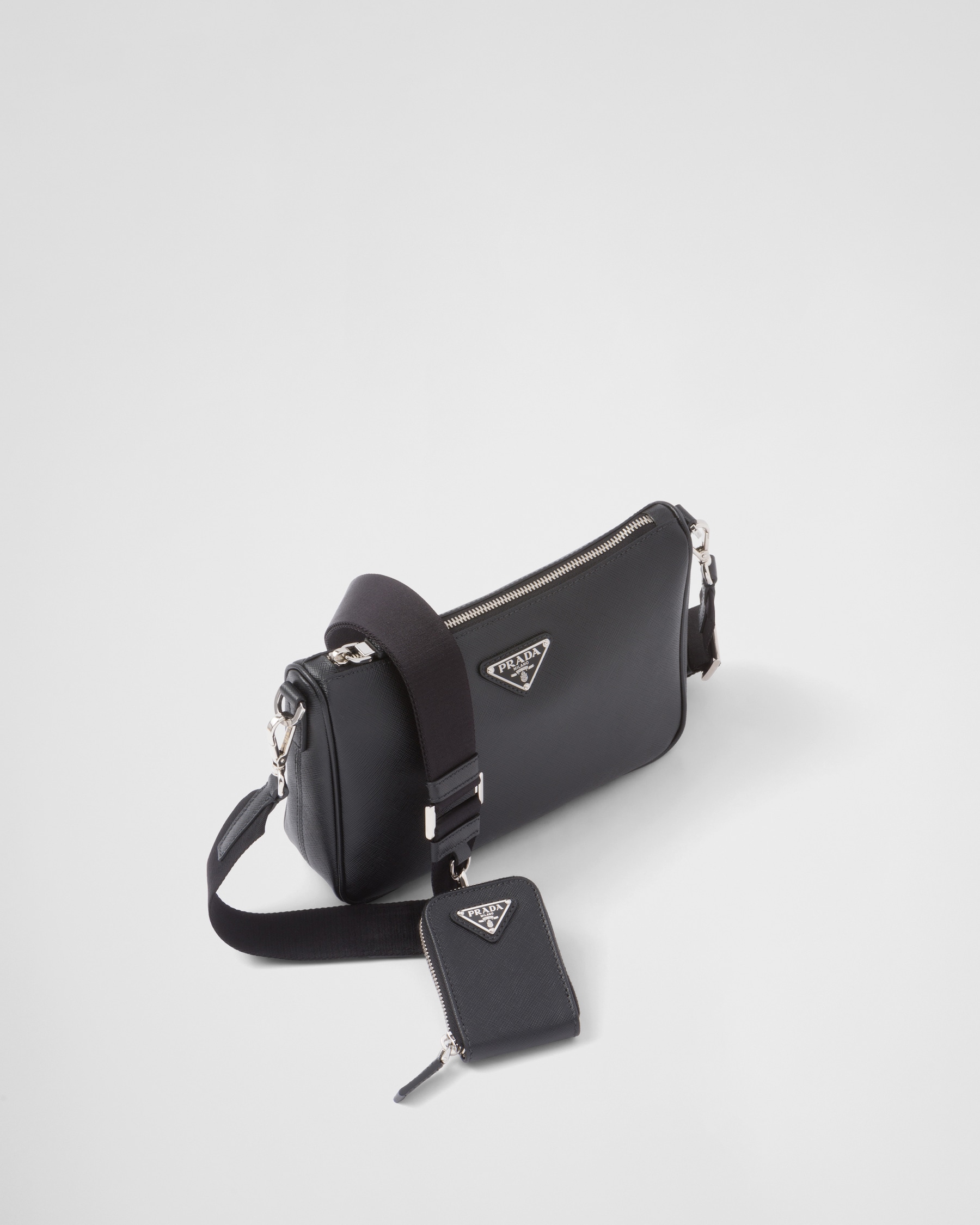 Black Saffiano-leather Shoulder Bag | PRADA