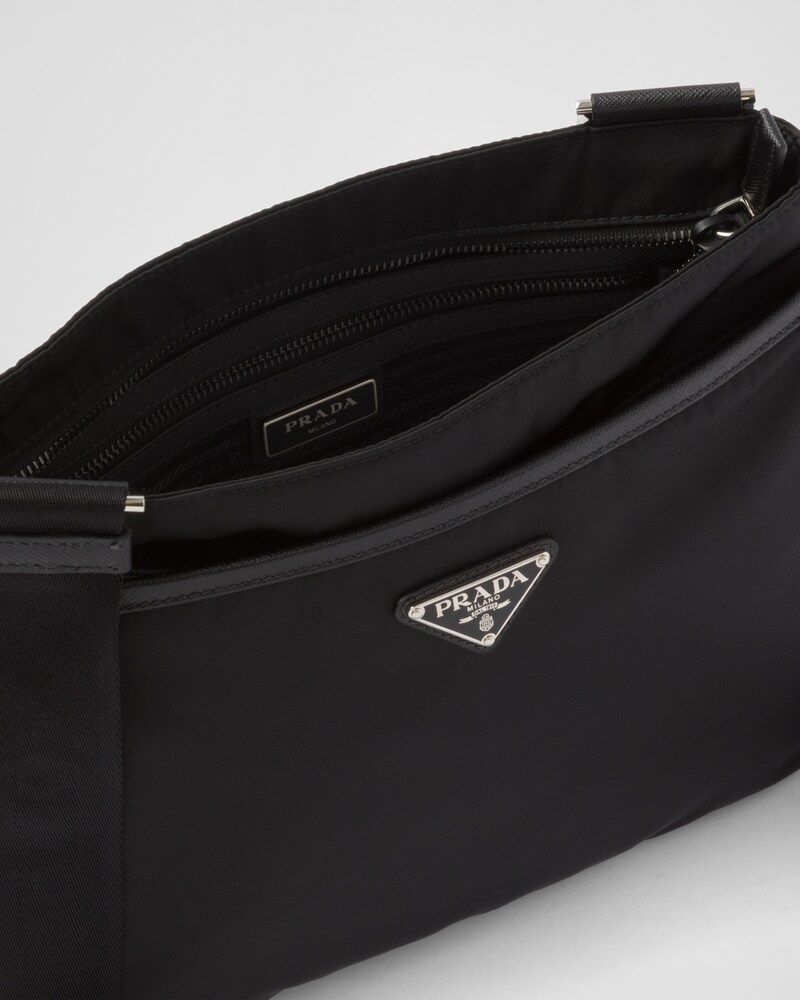 Black Re-nylon And Saffiano Shoulder Bag | PRADA