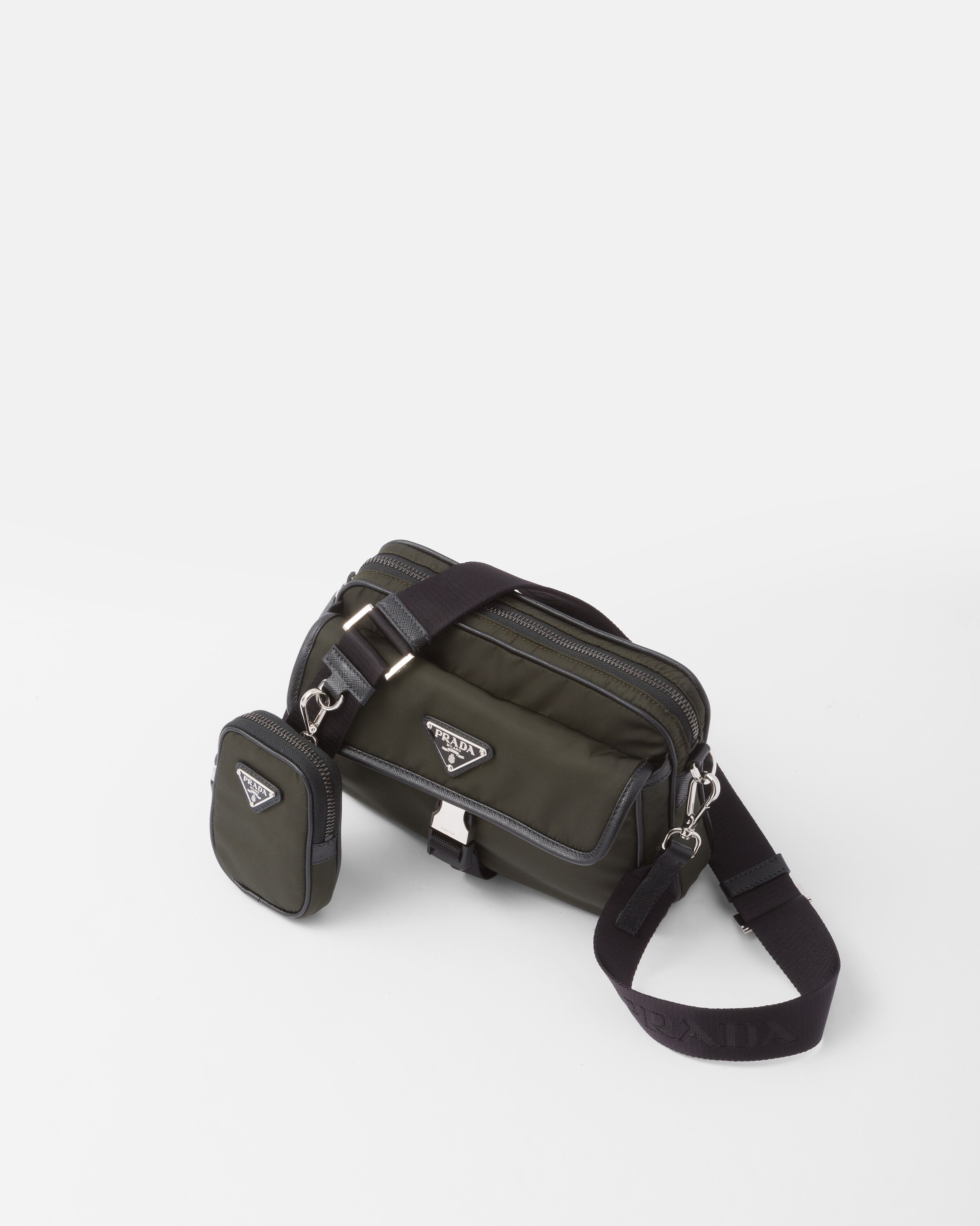 Tundra Re-Nylon and Saffiano leather shoulder bag | Prada