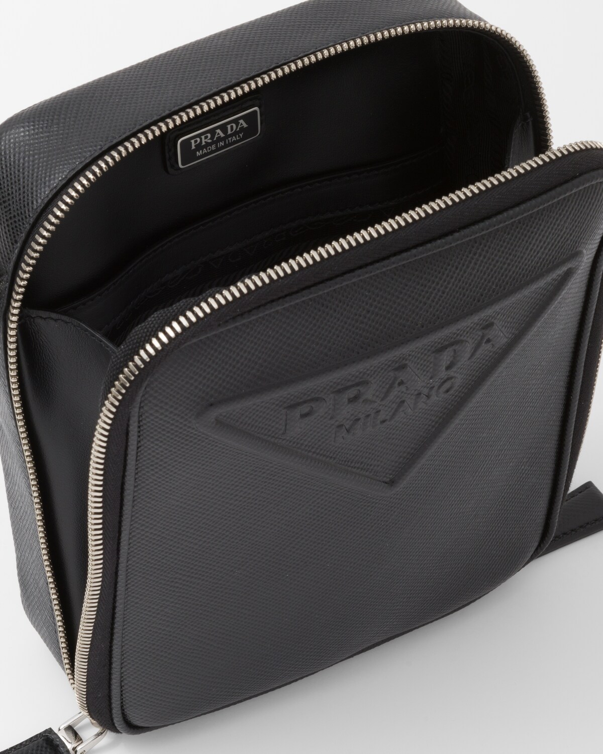 Black Saffiano Leather Shoulder Bag | PRADA