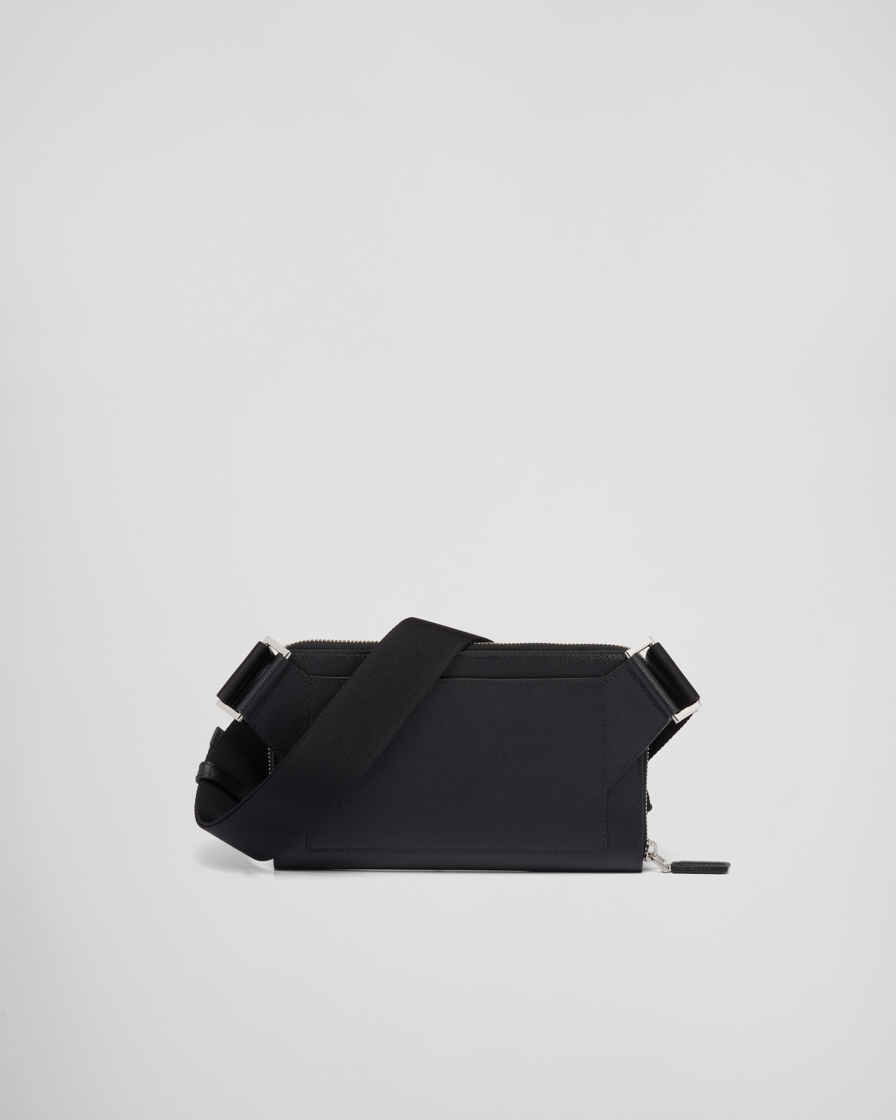 Black Saffiano Leather Belt Bag | PRADA
