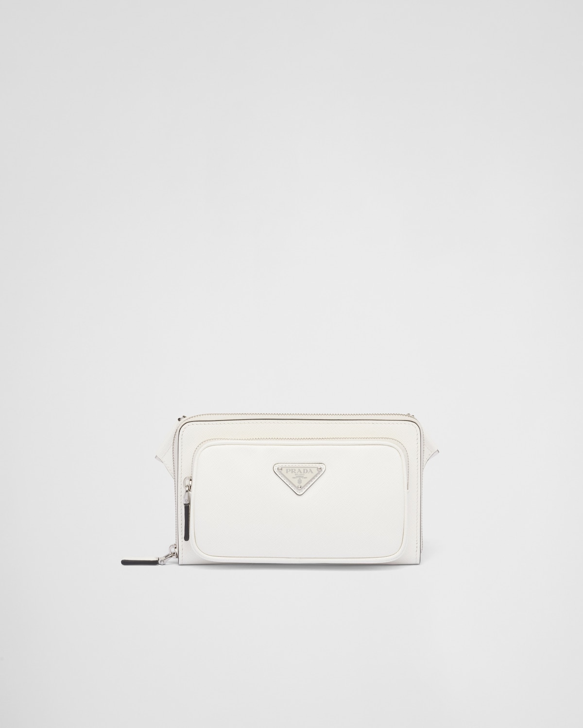 White Saffiano Leather Belt Bag | PRADA