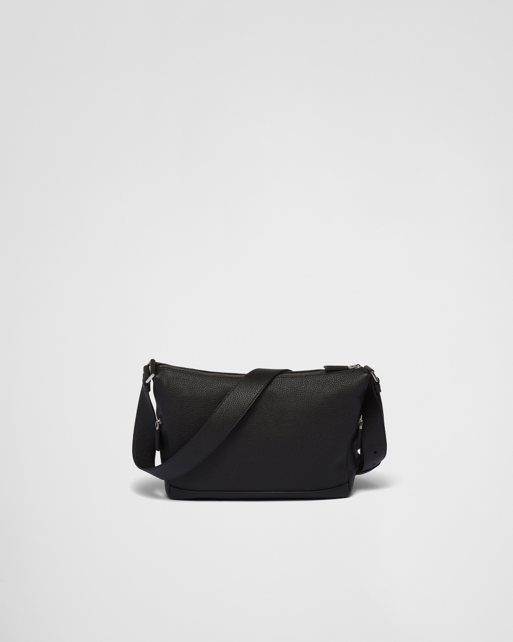 Black Leather Bag With Shoulder Strap | PRADA