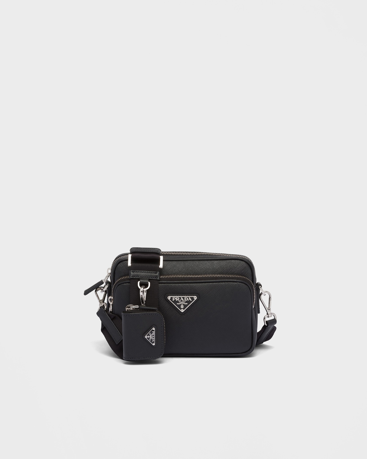 Black Saffiano Leather Shoulder Bag | PRADA