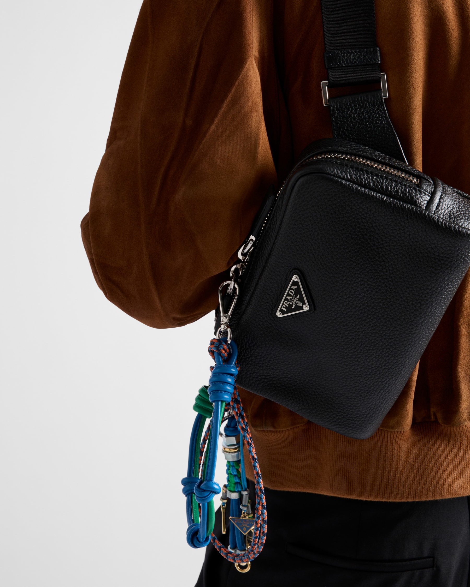 Black Leather Shoulder Bag | PRADA - United States