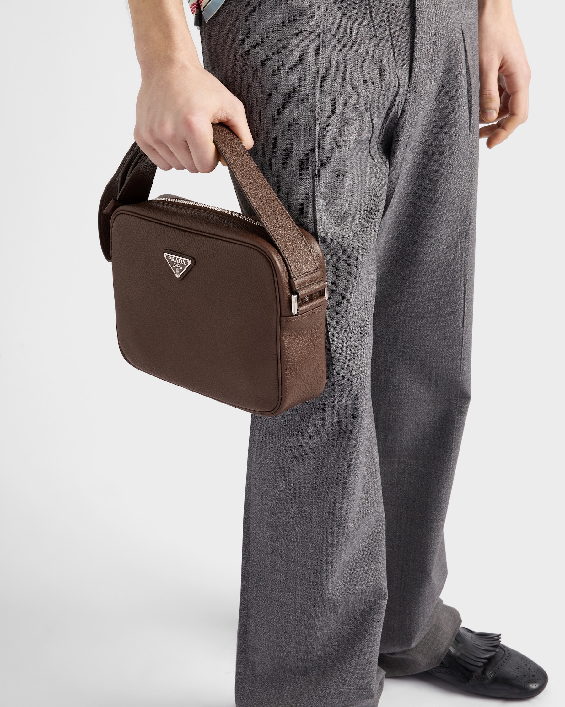 Sienna Leather Shoulder Bag | PRADA