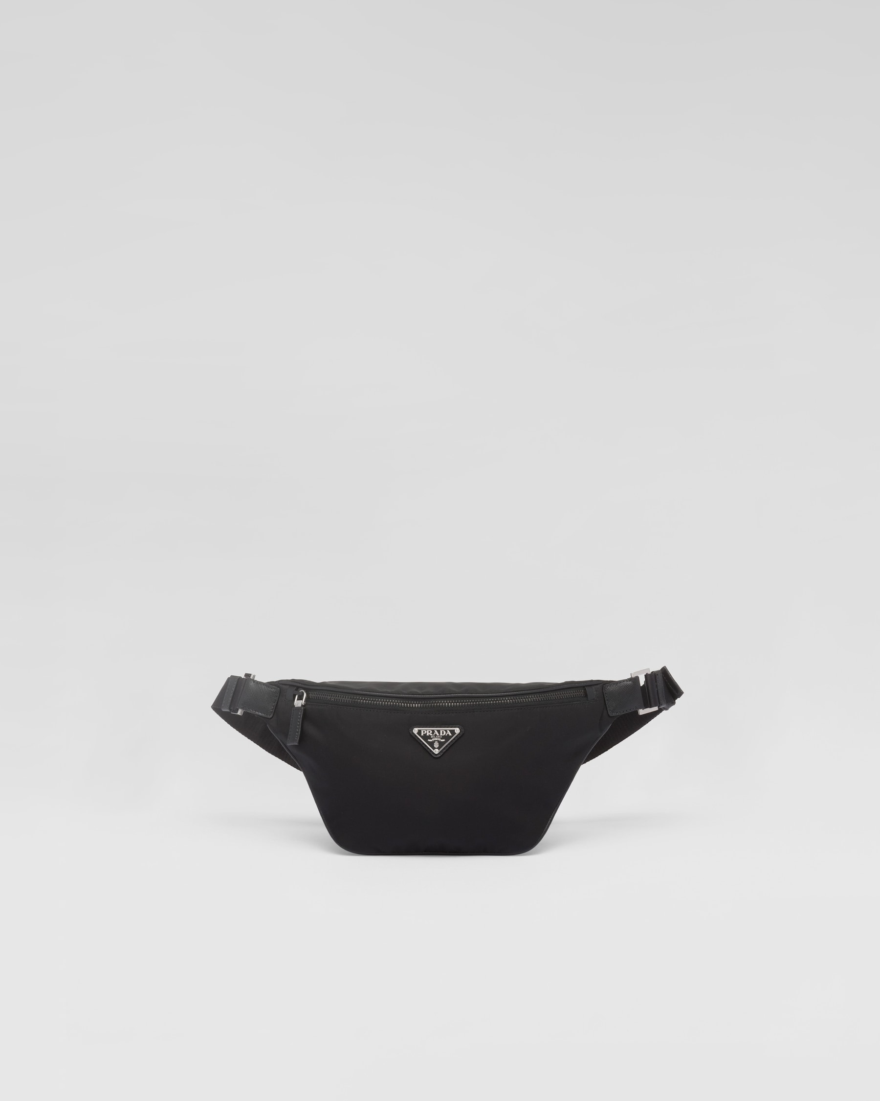 Black Re-nylon And Saffiano Leather Belt Bag | PRADA