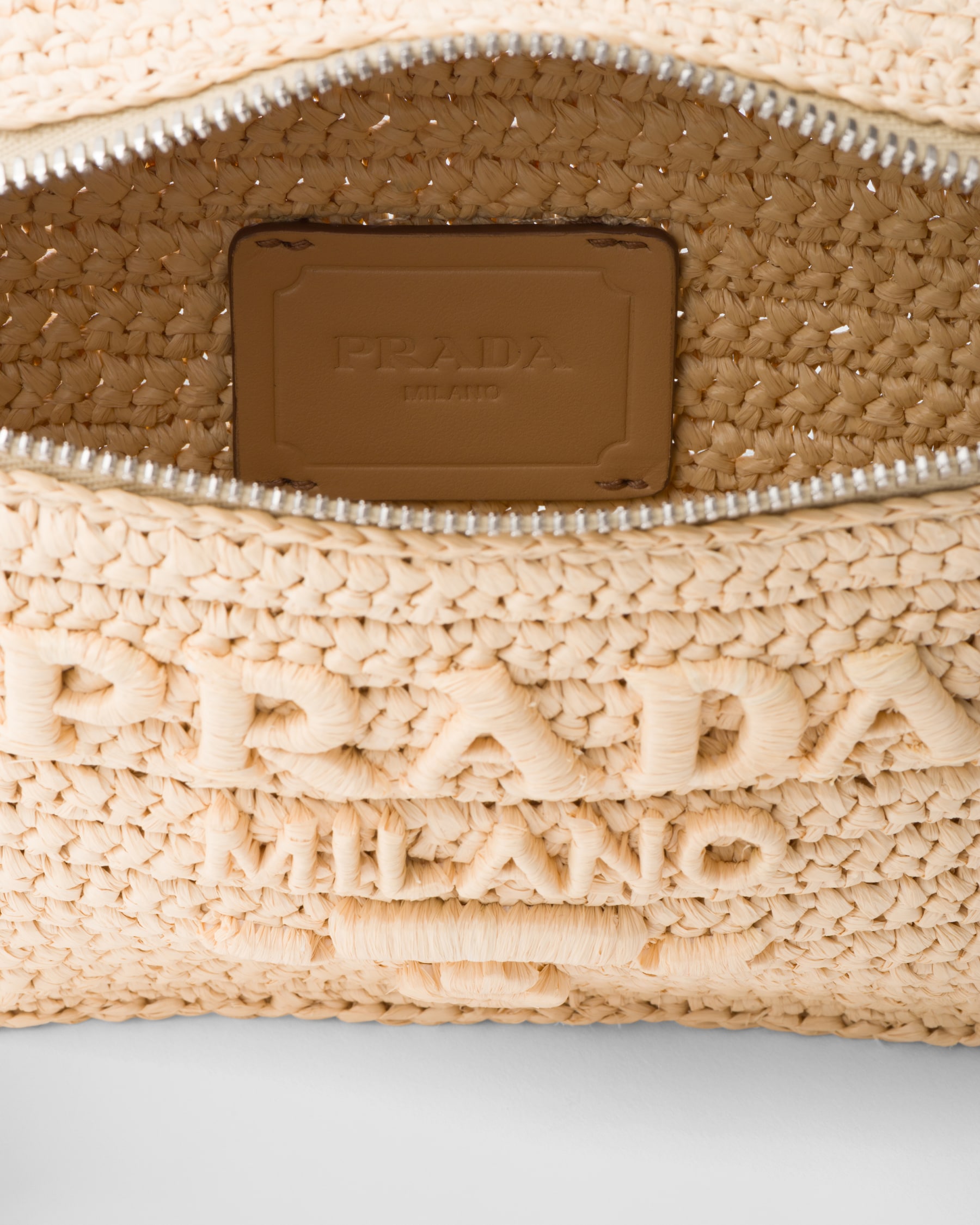 Natural Crochet Belt Bag | PRADA