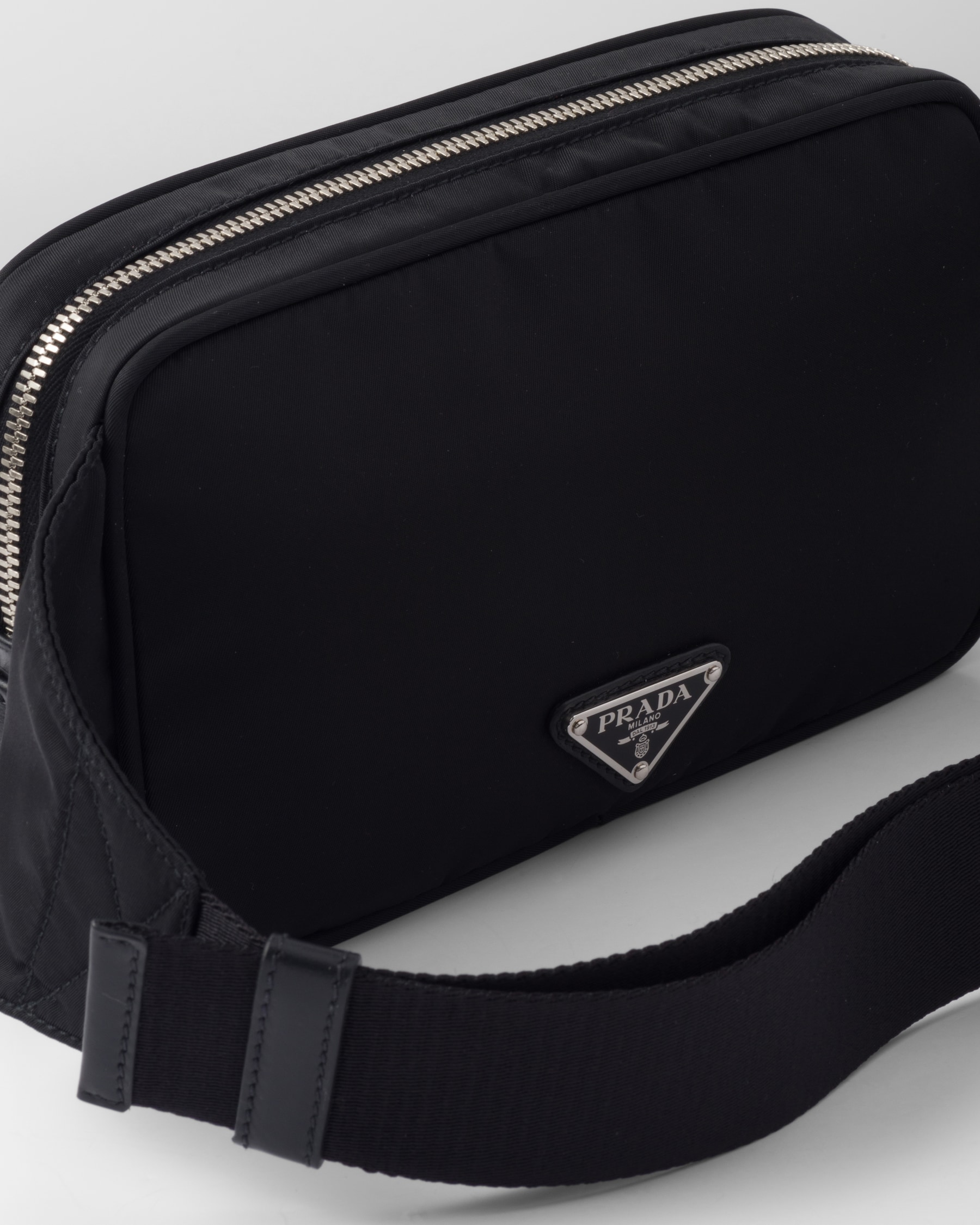 Black Re-nylon Belt Bag | PRADA