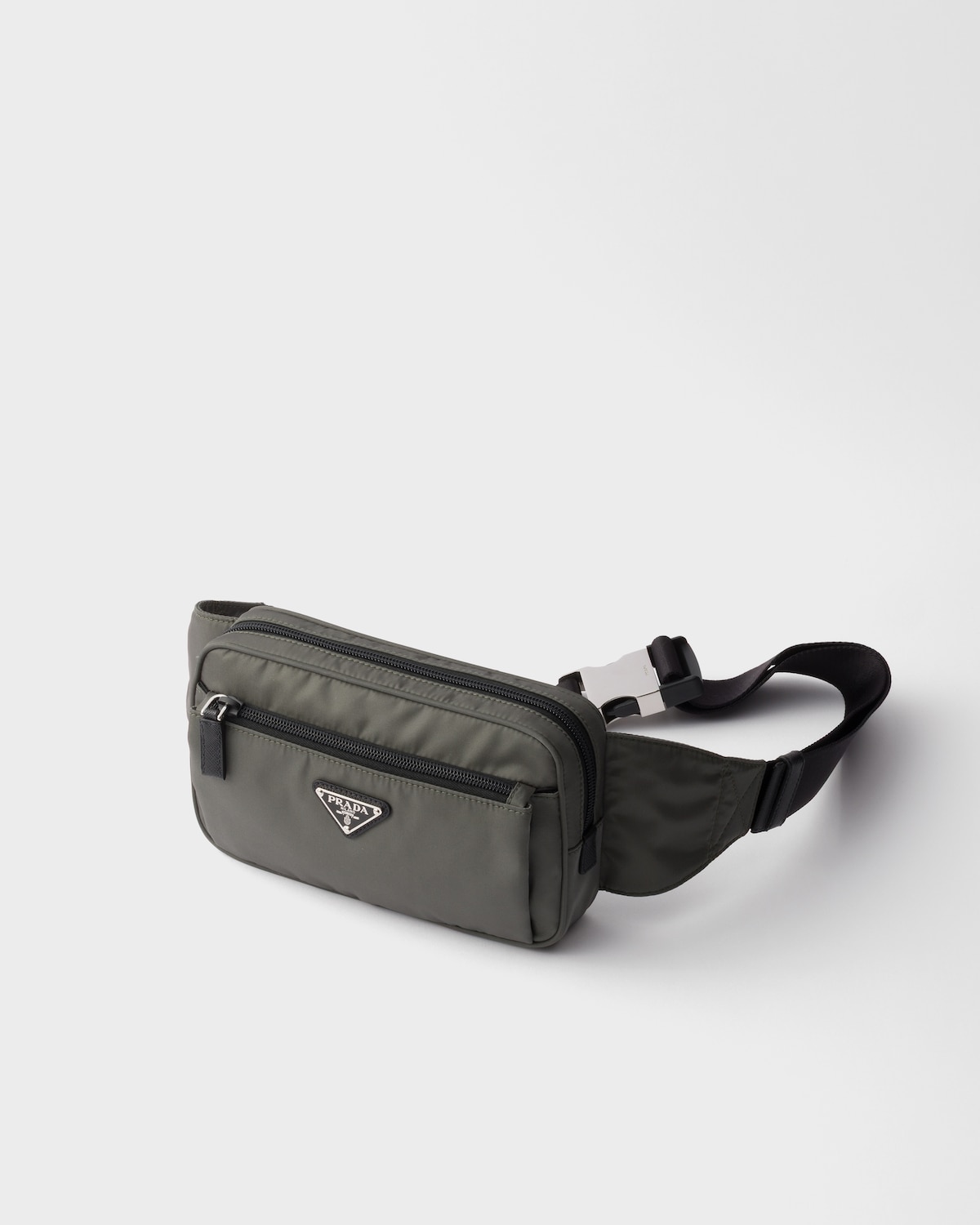 Forest Green Re-nylon And Saffiano Leather Belt Bag | PRADA - United States
