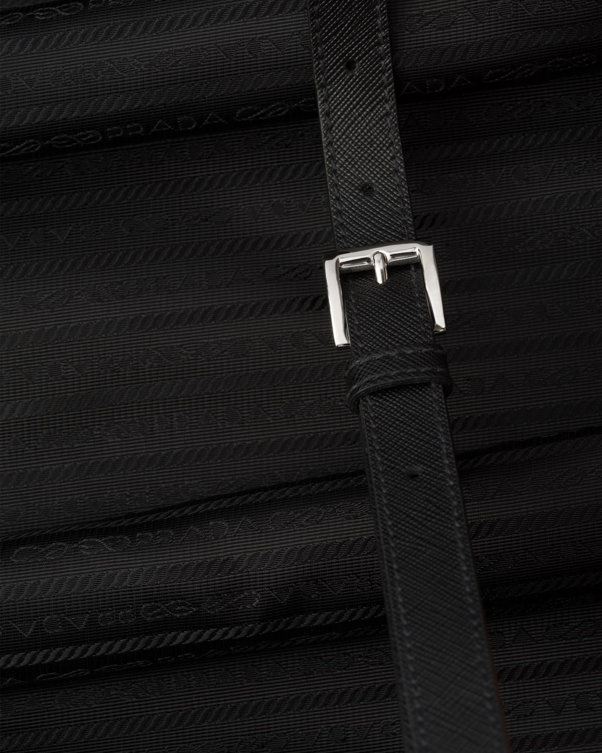 Caramel Saffiano Leather Trolley | PRADA