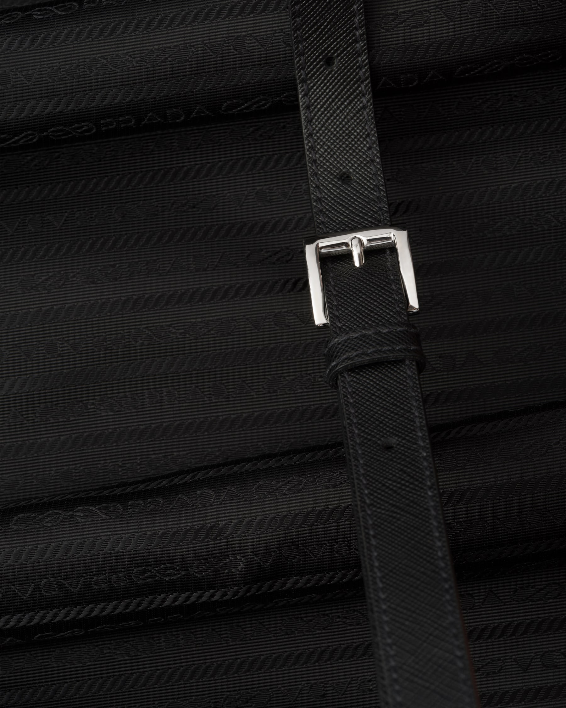 Caramel Saffiano Leather Trolley | PRADA