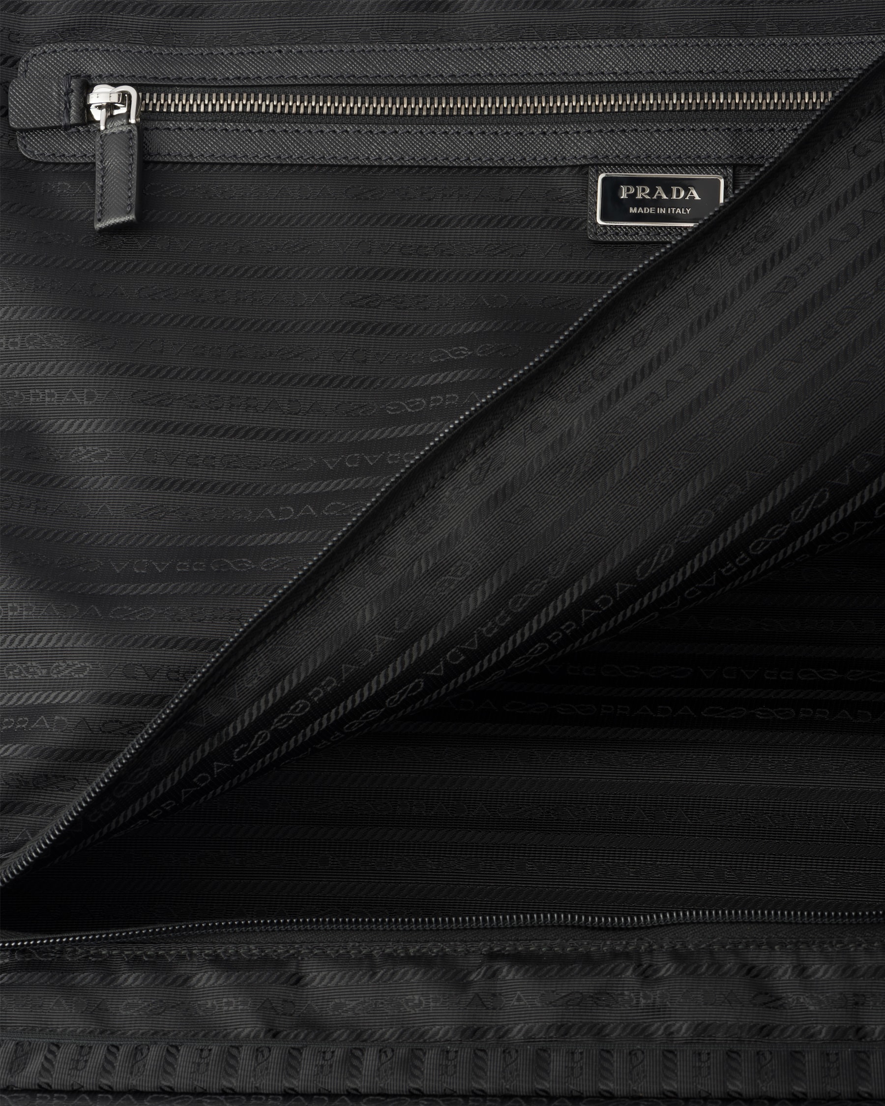 Caramel Saffiano Leather Trolley | PRADA