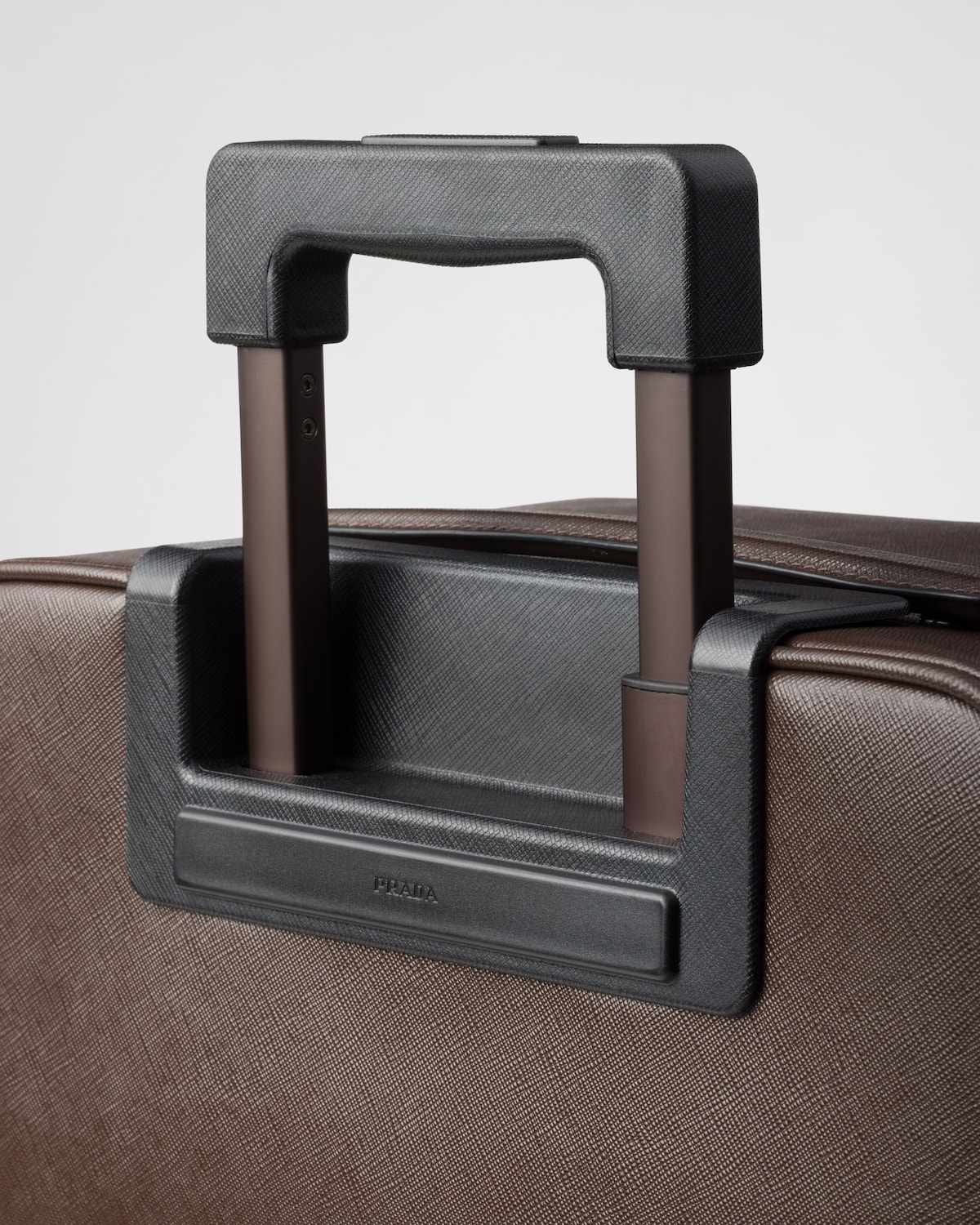 Coffee Saffiano Leather Trolley | PRADA