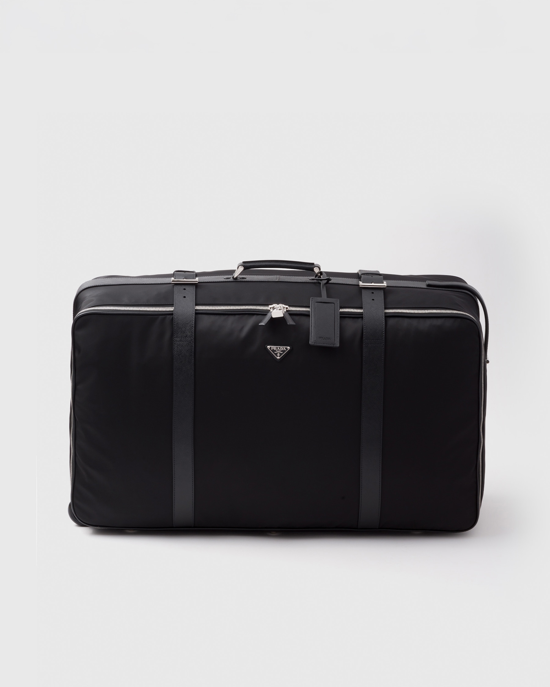 Black Re-nylon And Saffiano Leather Suitcase | PRADA