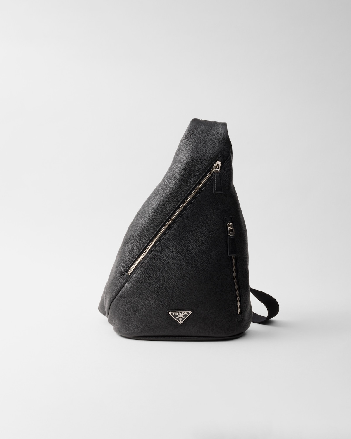 Black Prada Cross Leather Bag | PRADA