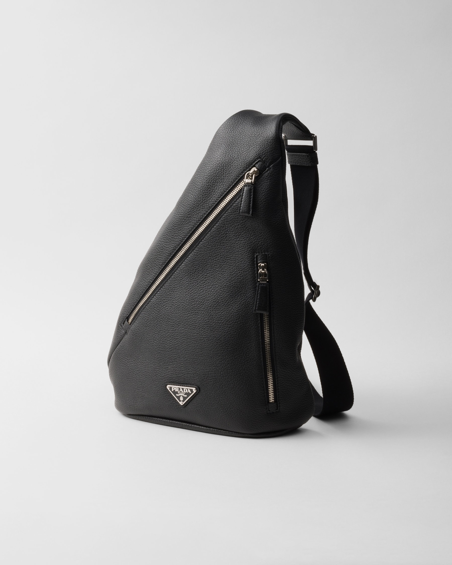 Black Prada Cross Leather Bag | PRADA