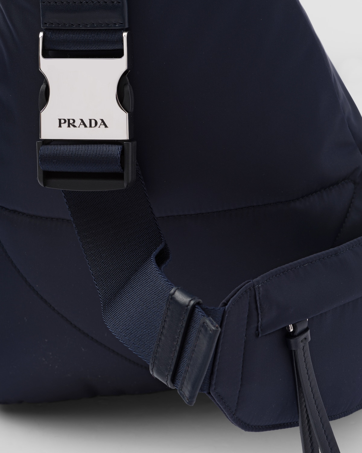 Navy Re-nylon And Leather Backpack | PRADA