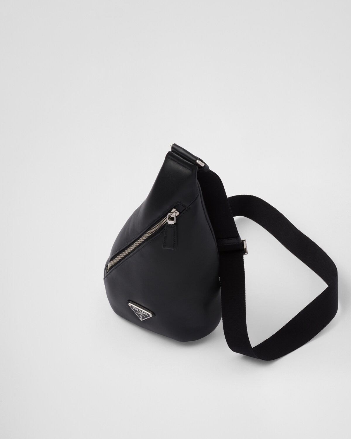 Black Prada Cross Leather Bag | PRADA