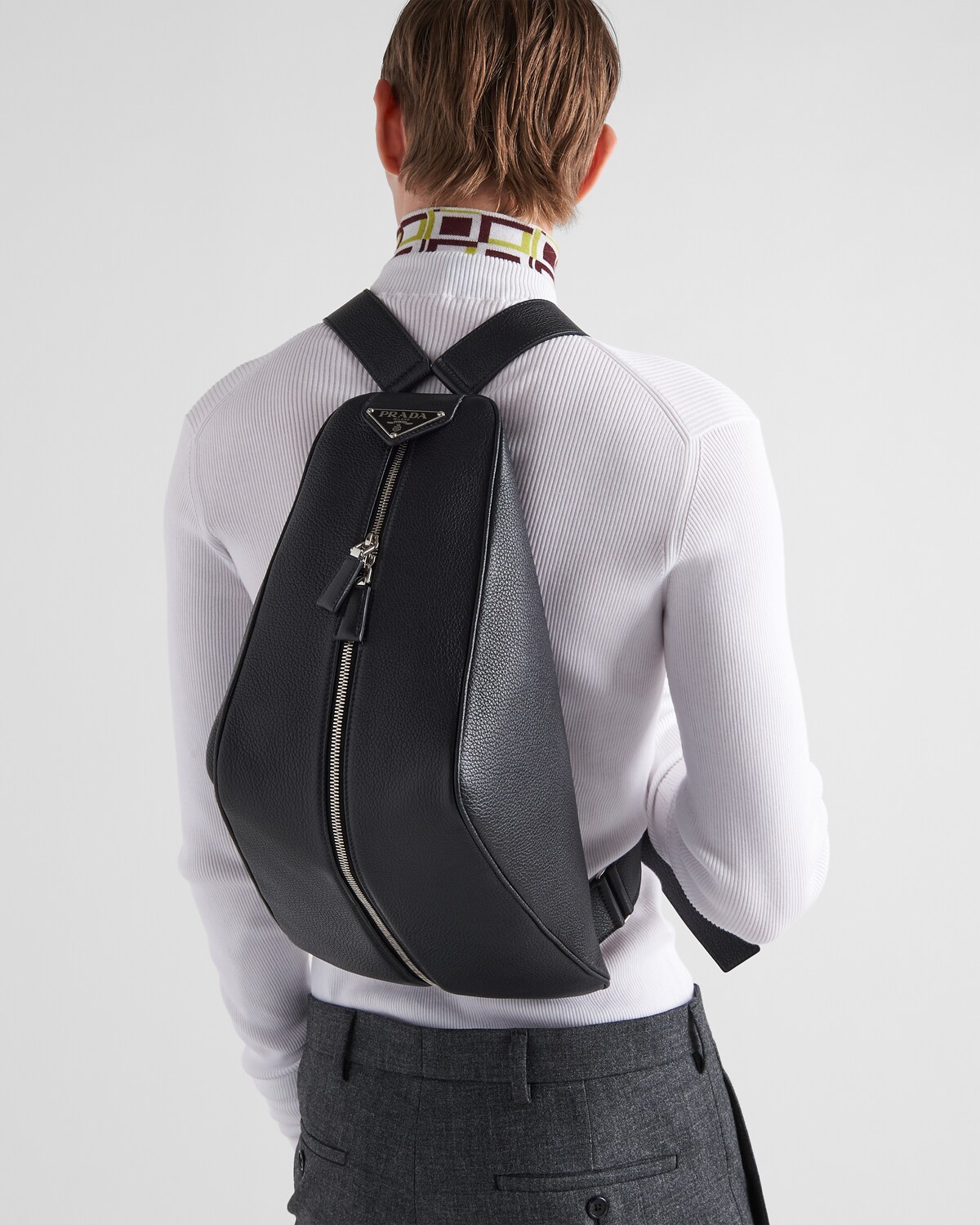 Black Leather Backpack | PRADA