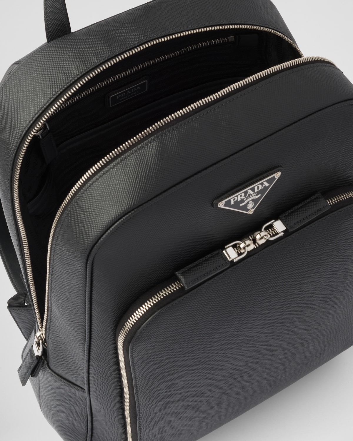Black Saffiano Leather Backpack | PRADA