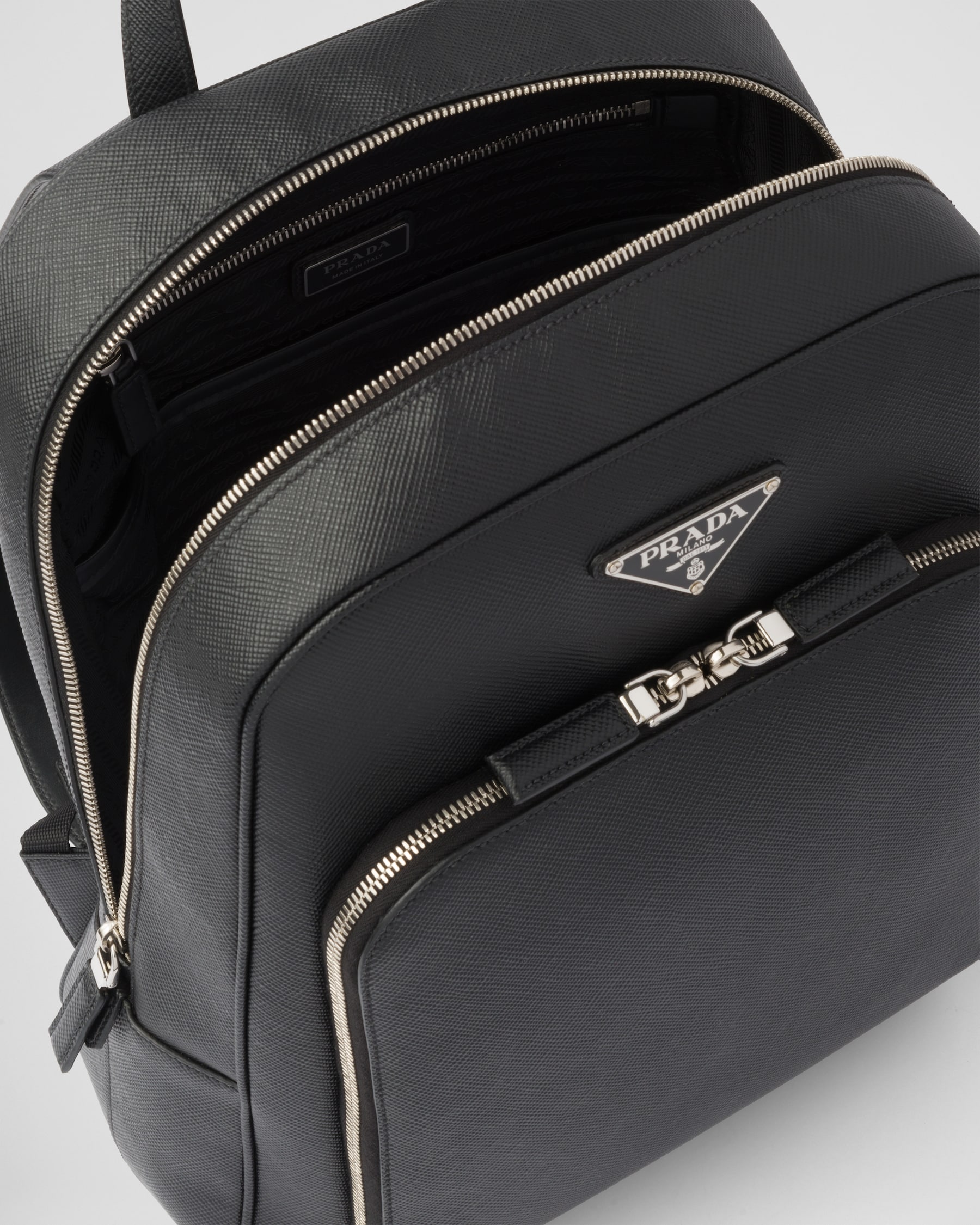 Black Saffiano Leather Backpack | PRADA