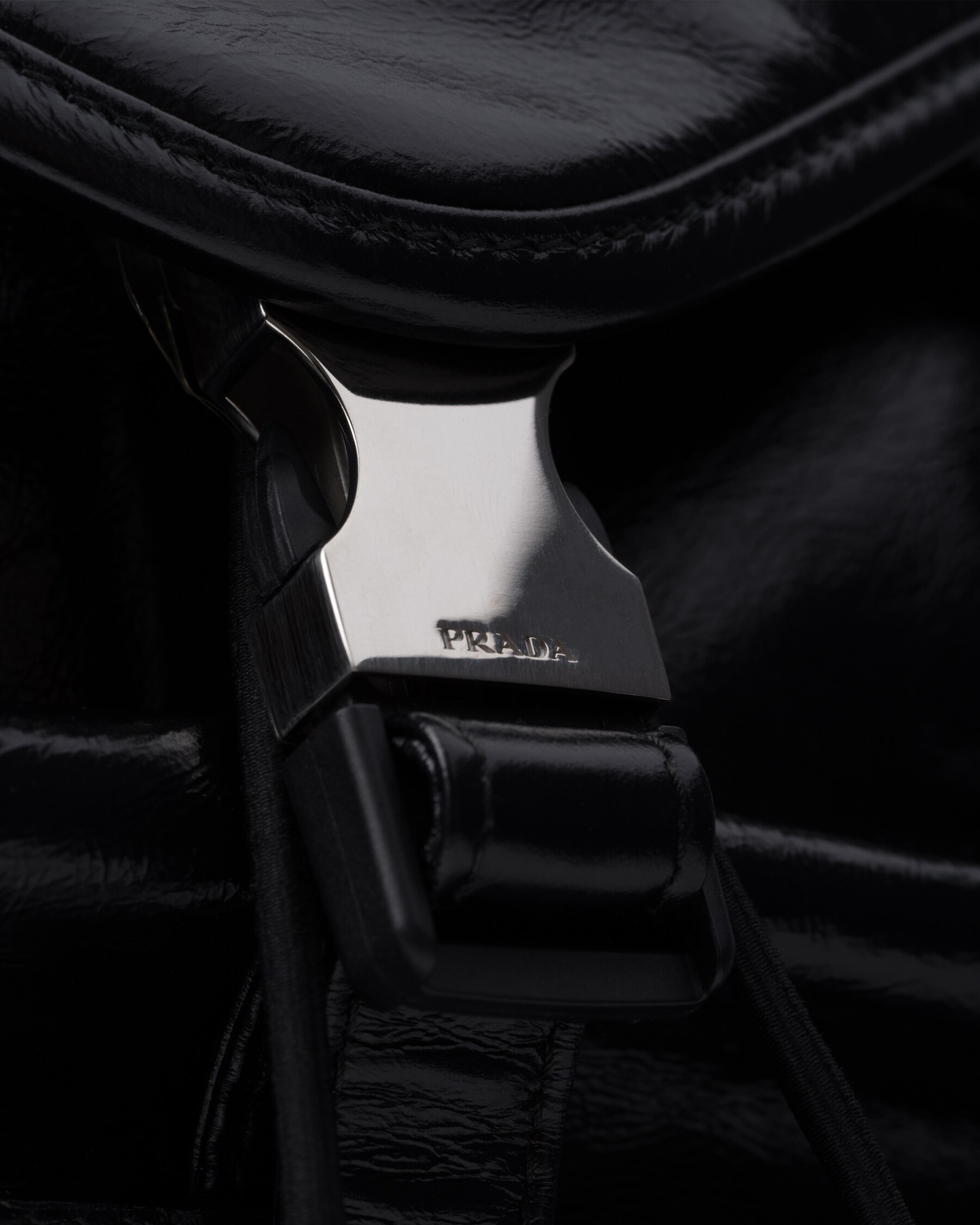 Black Leather Backpack | PRADA