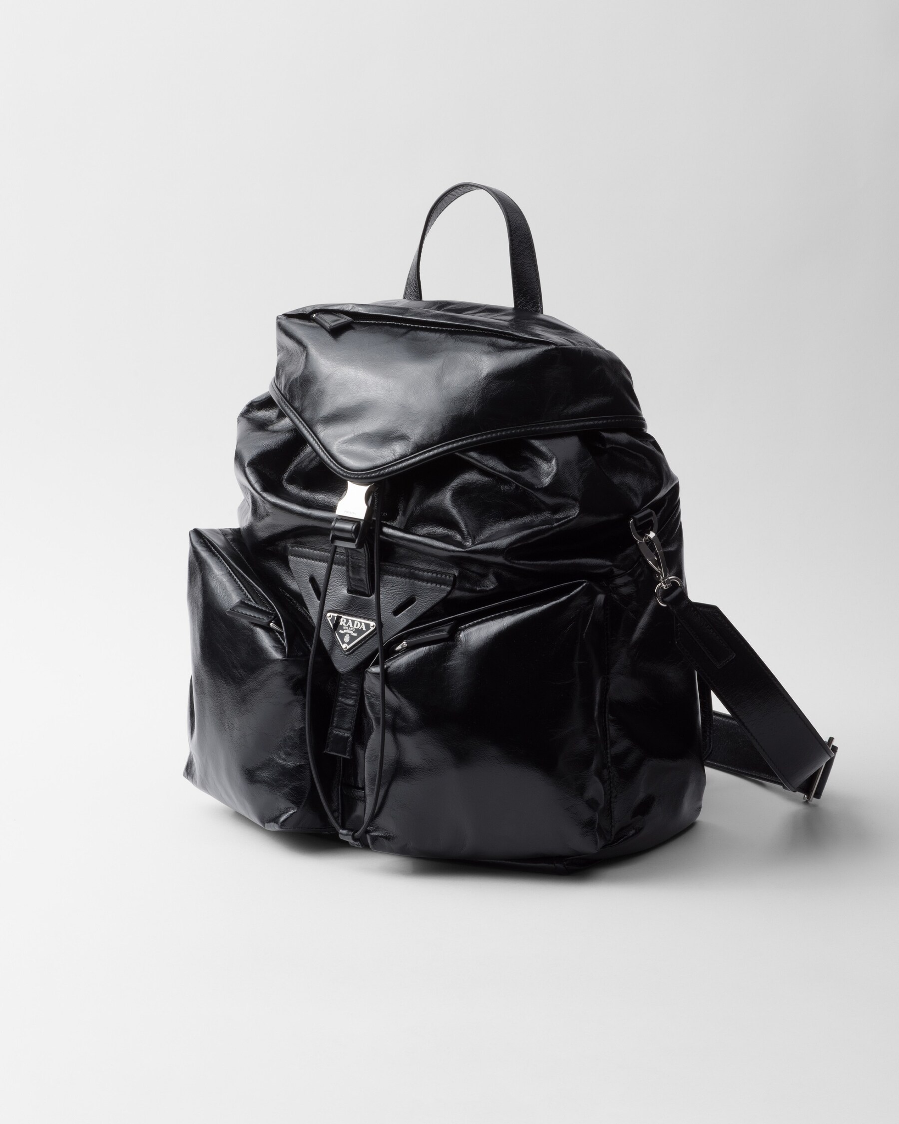 Black Leather Backpack | PRADA