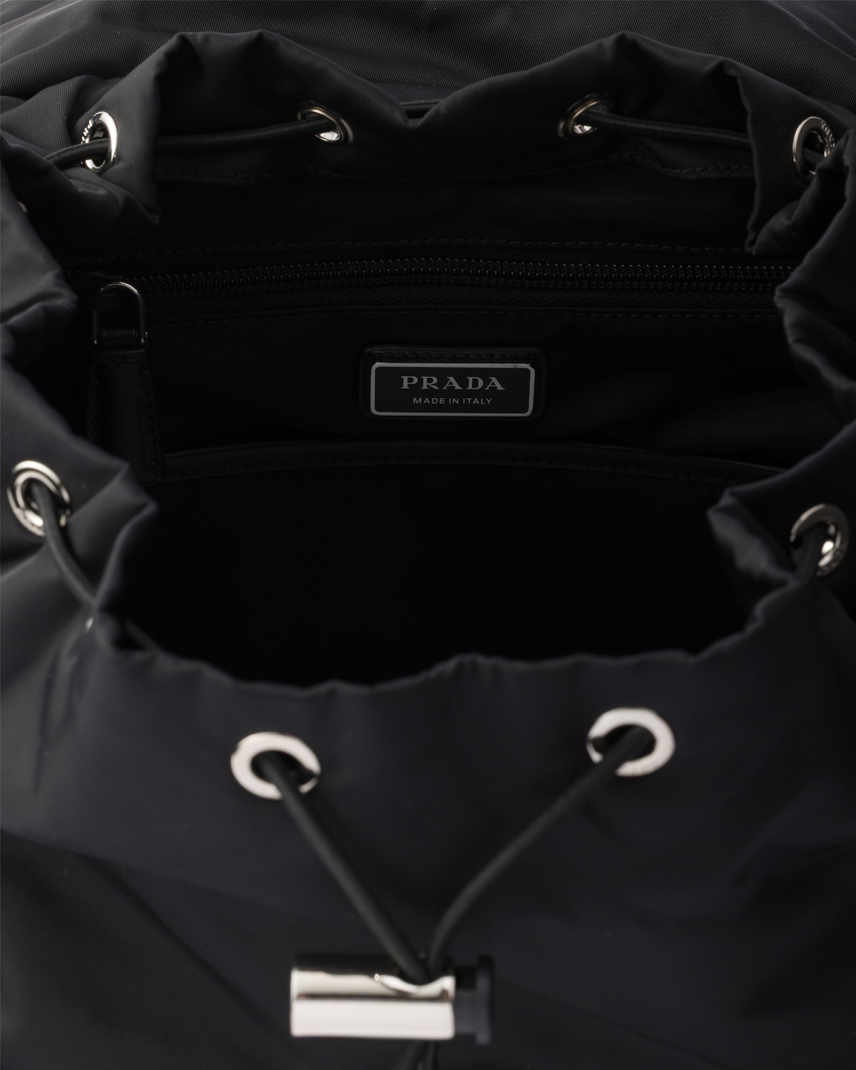 Black Re-nylon And Leather Backpack | PRADA