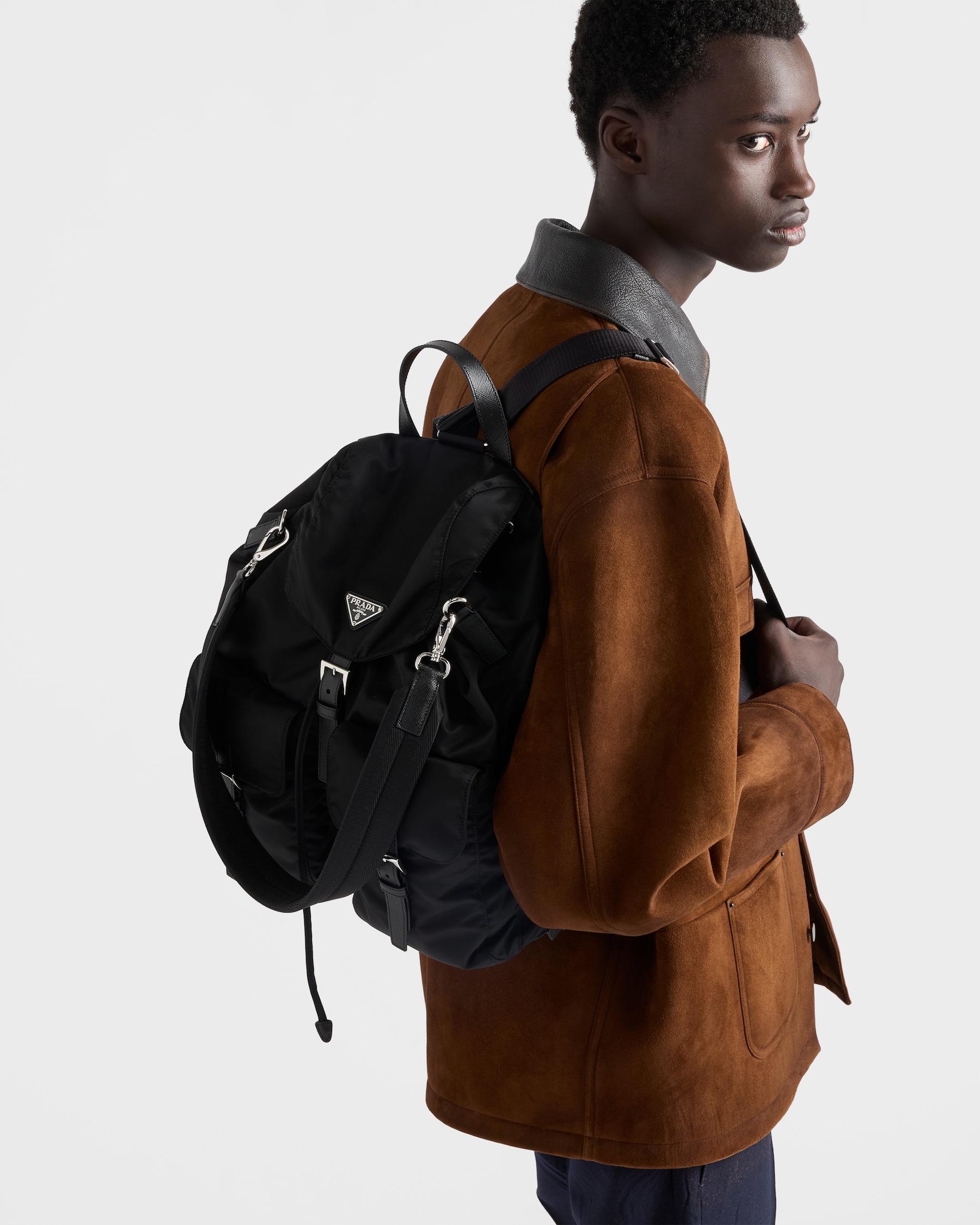 Black Re-nylon Backpack | PRADA