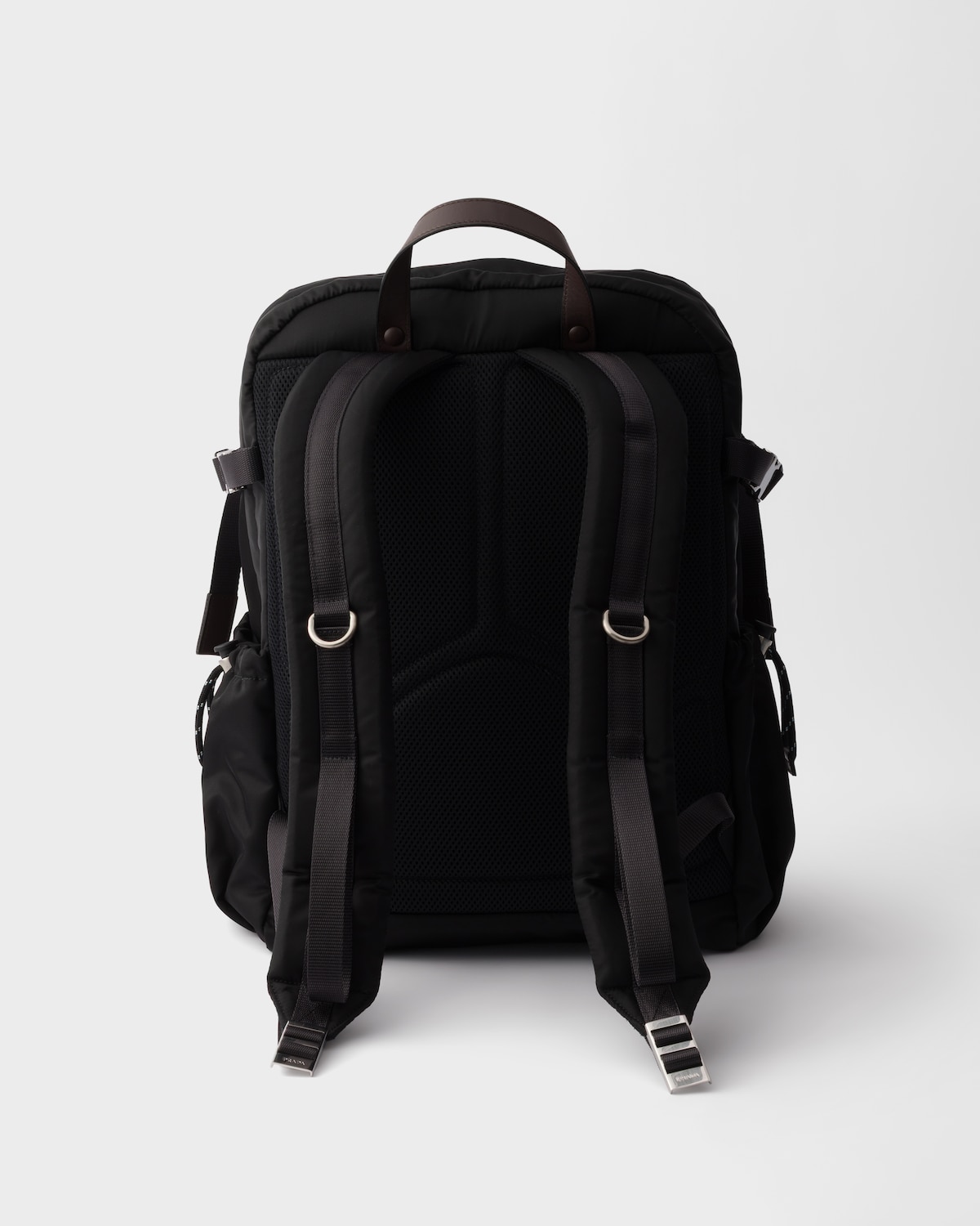 Black Prada Speedrock Re-nylon And Leather Backpack | PRADA - United States