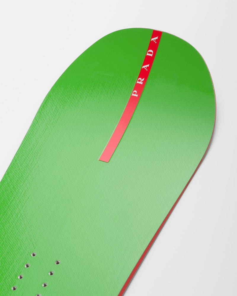 Green/orange Prada Linea Rossa Snowboard | PRADA