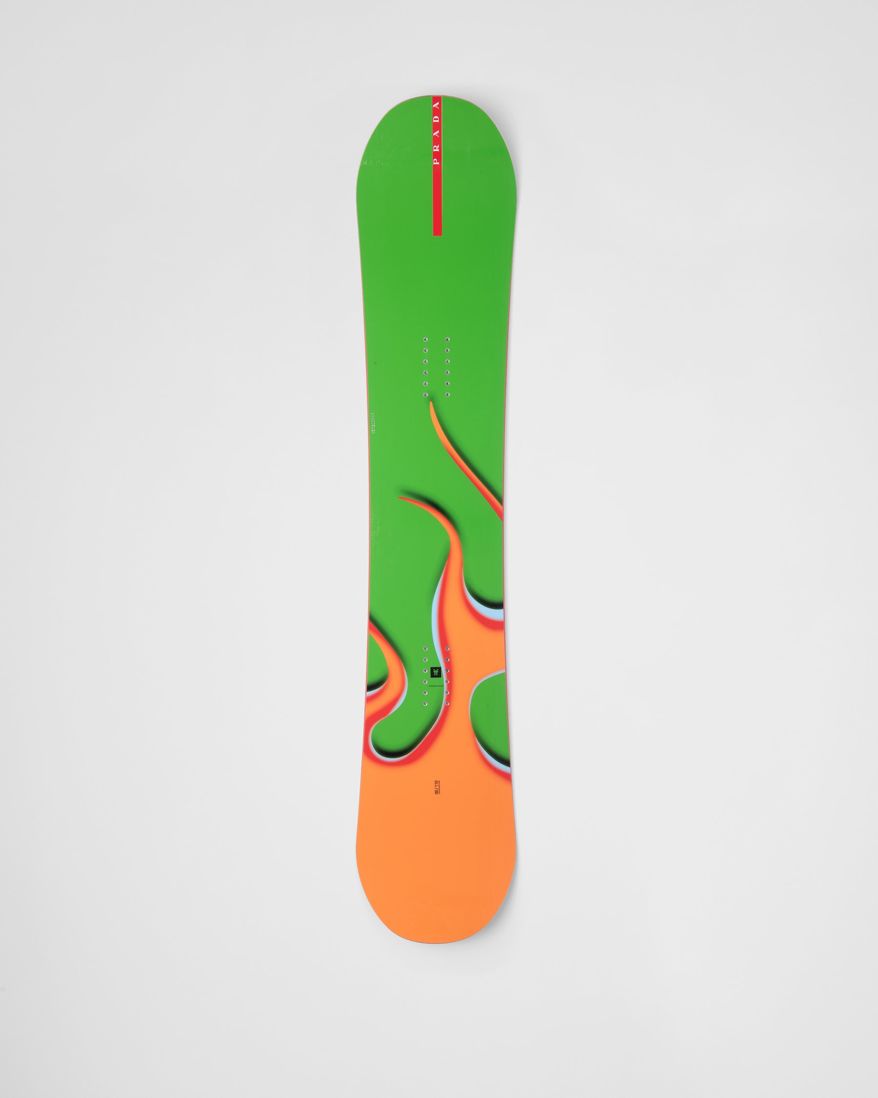 Green/orange Prada Linea Rossa Snowboard | PRADA
