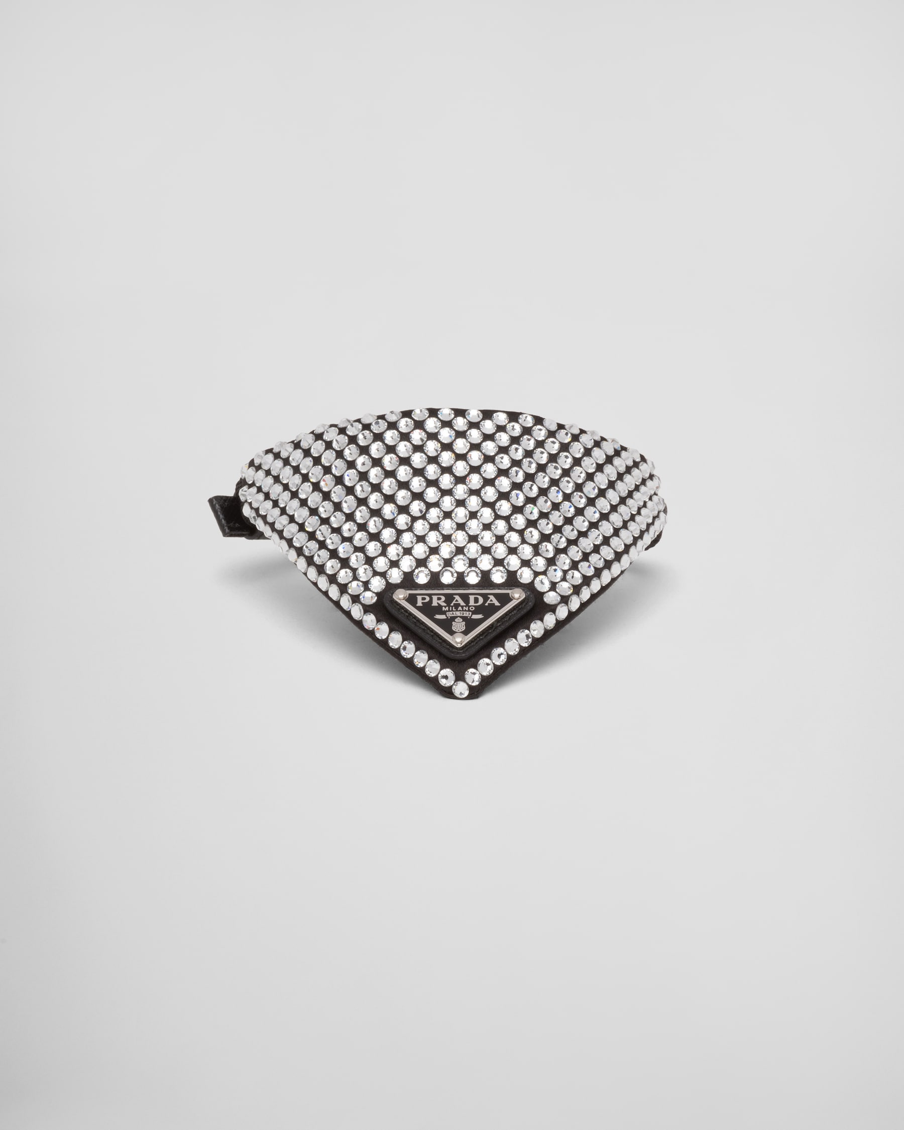 Crystal Crystal-studded Satin Pet Collar | PRADA - United States
