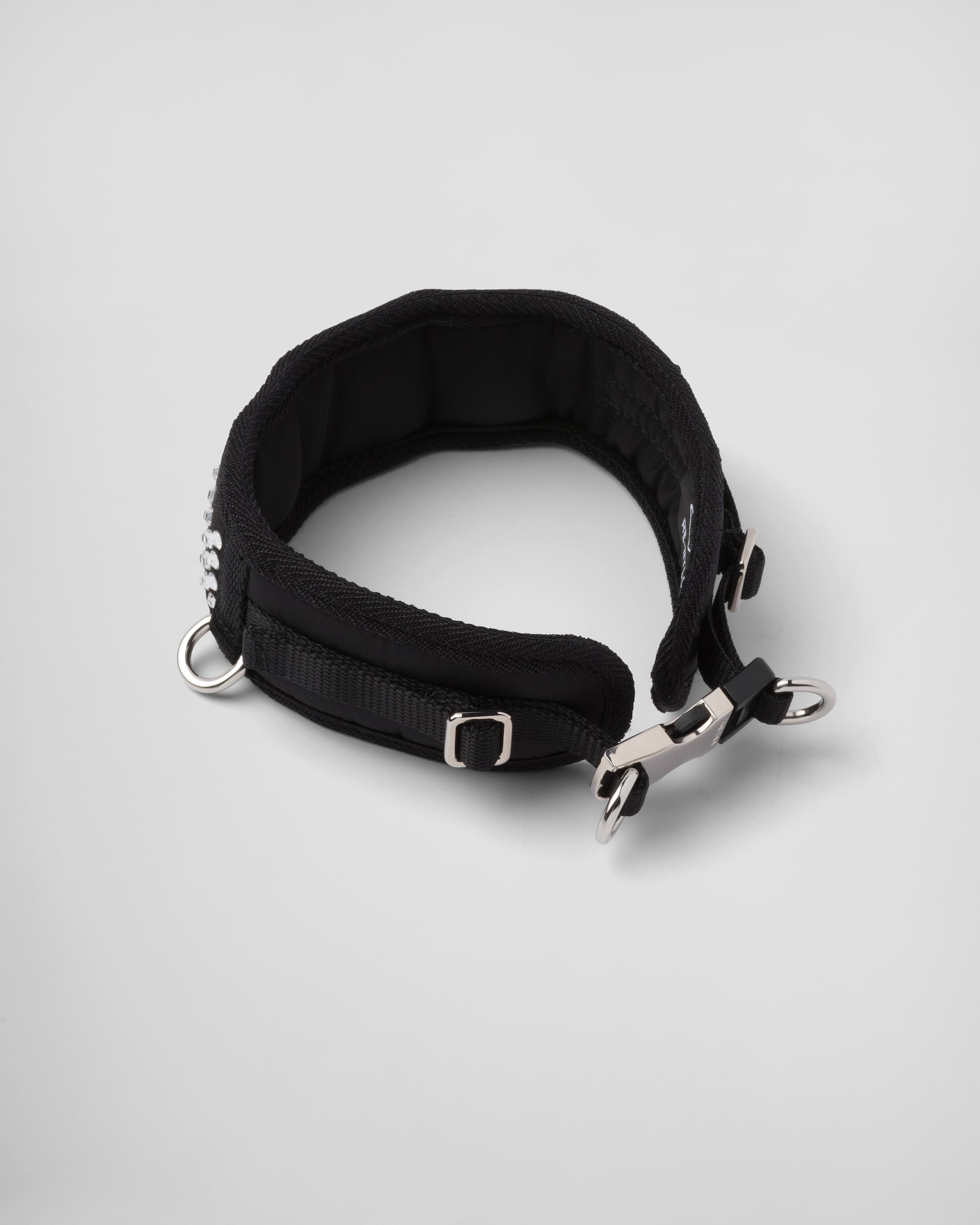 Crystal Crystal-studded Satin Pet Collar | PRADA