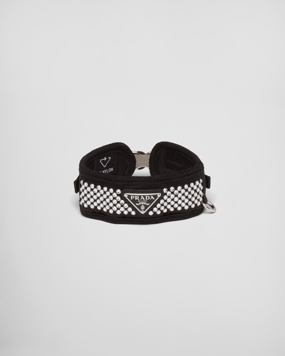 Crystal Crystal-studded Satin Pet Collar | PRADA