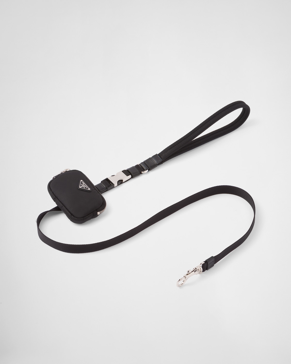Black Re-nylon Pet Leash | PRADA