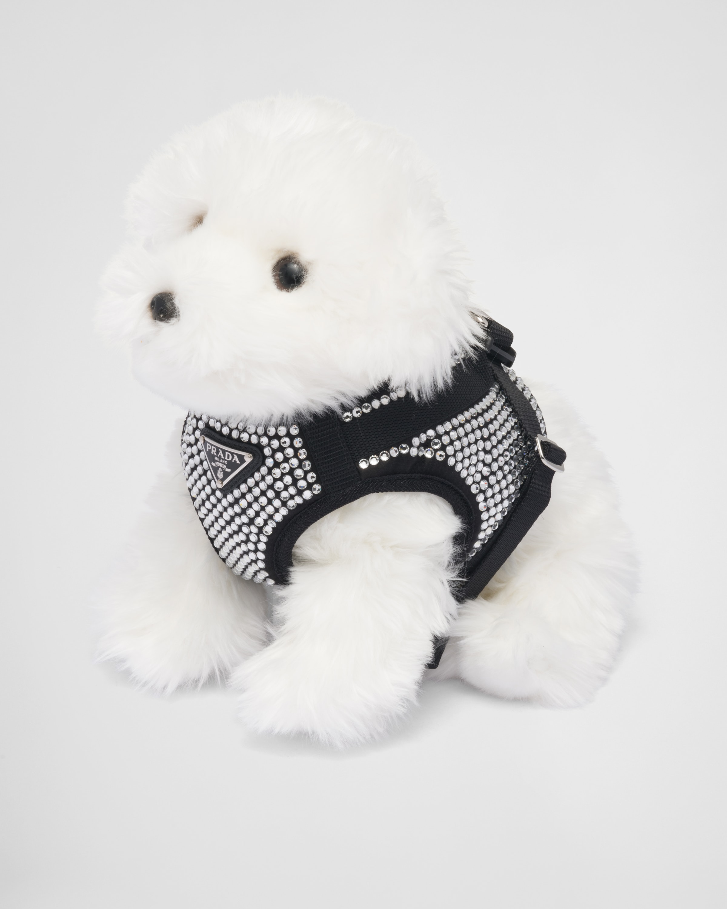 Crystal Crystal-studded Satin Dog Harness | PRADA
