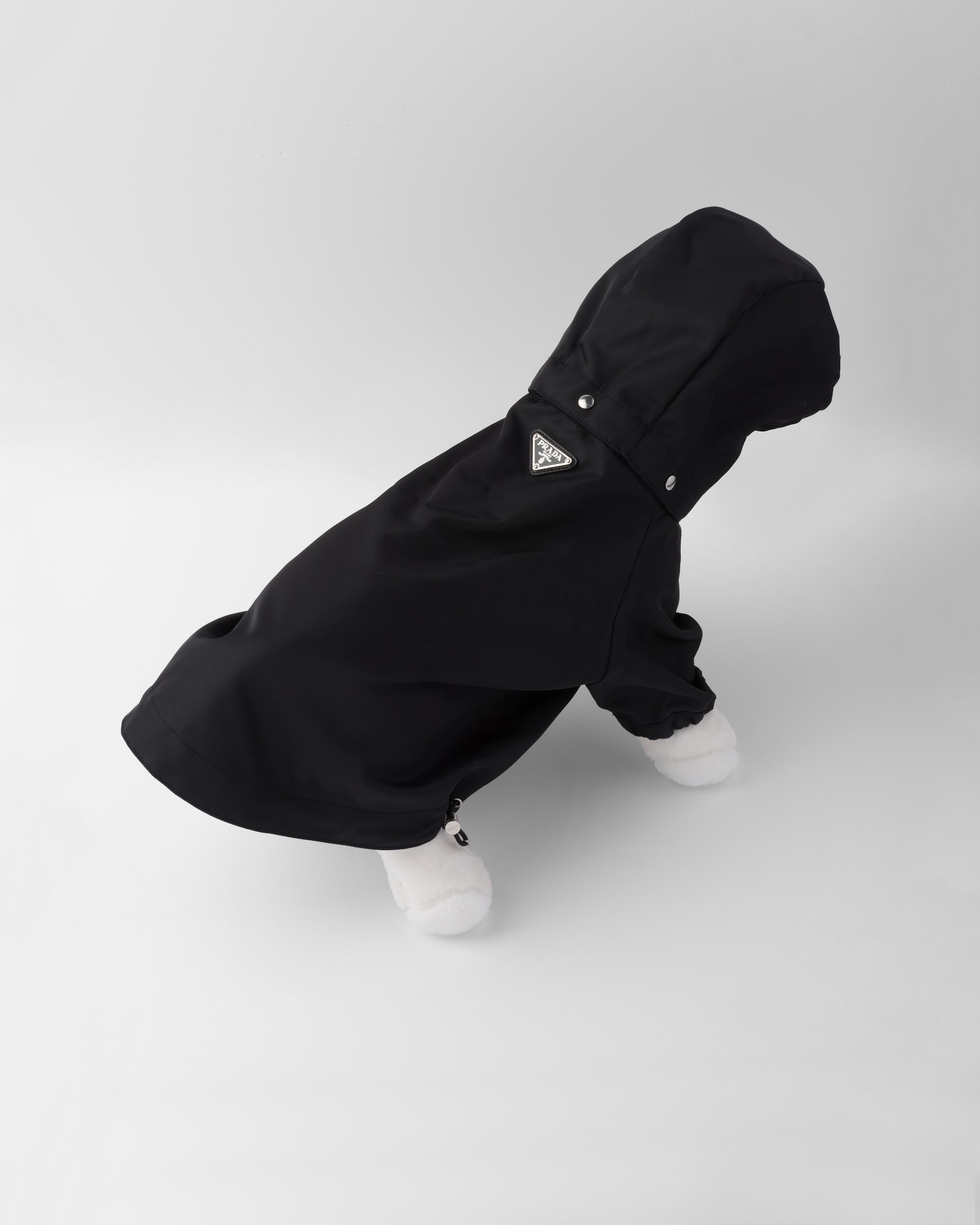 Black Re-nylon Dog Raincoat With Hood | PRADA - United States
