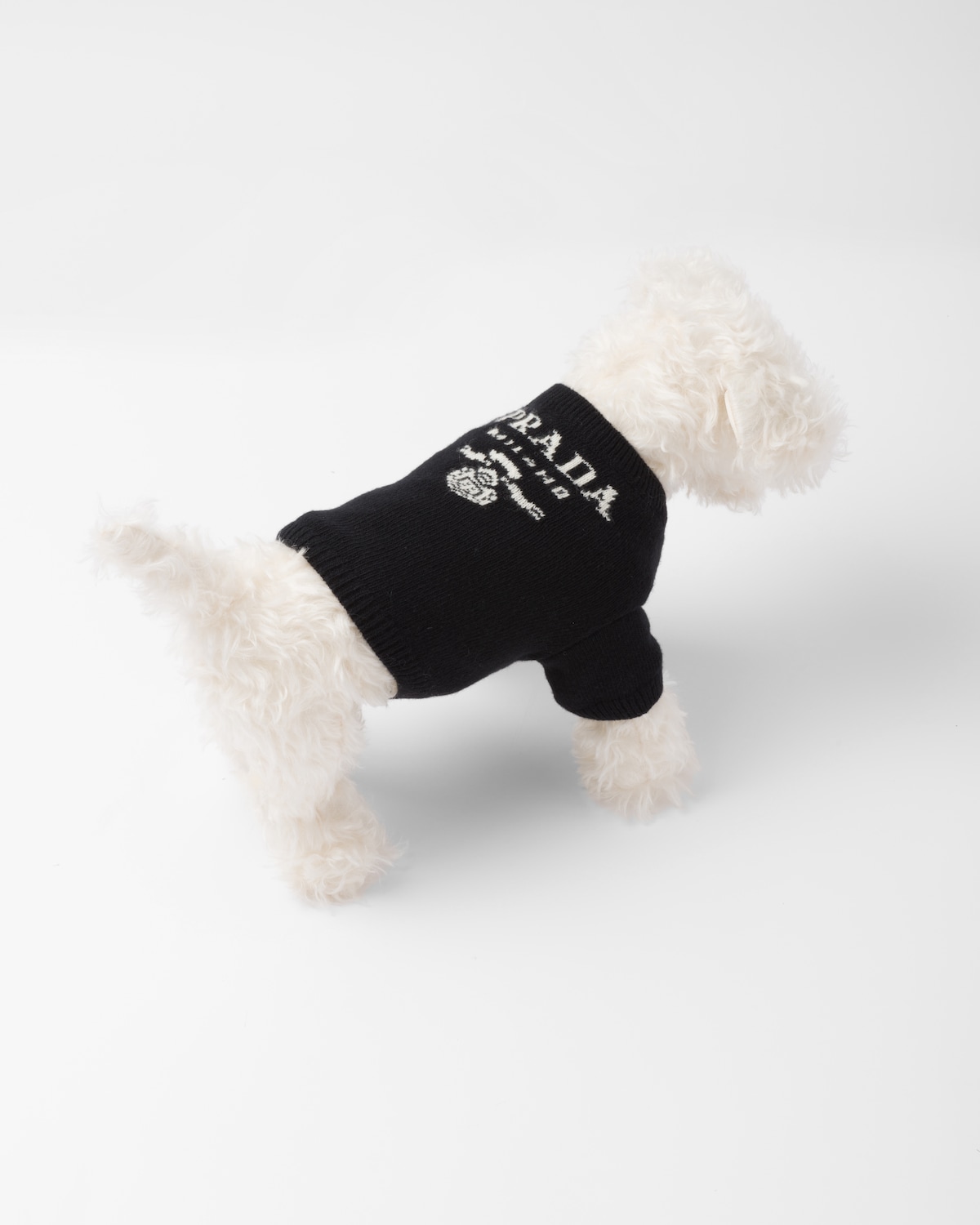 Black Wool And Cashmere Pet Sweater | PRADA