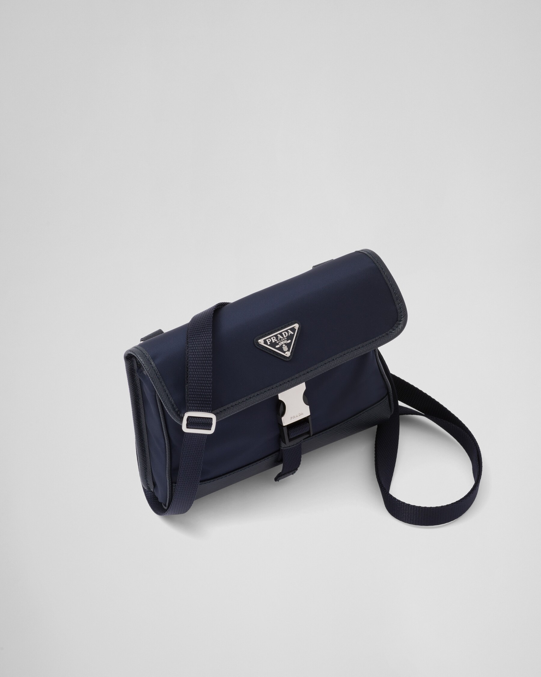 Navy Re-nylon And Saffiano Leather Smartphone Case | PRADA