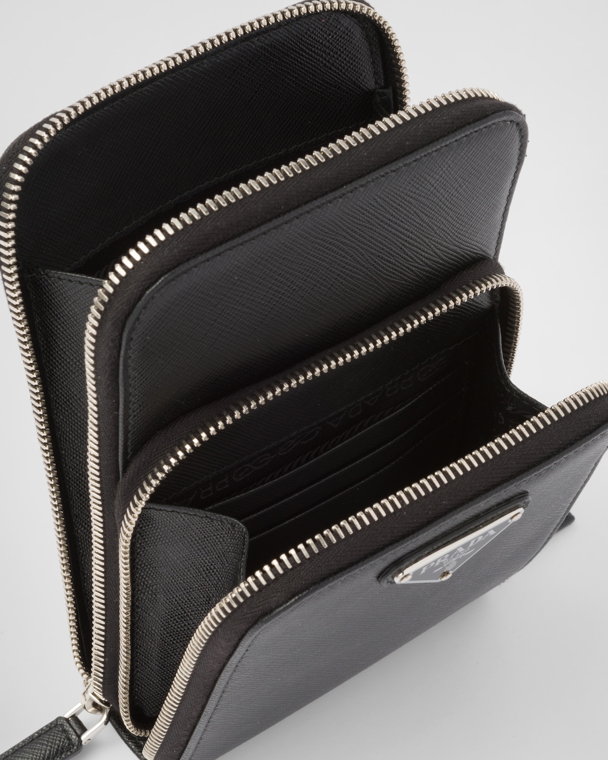 Black Saffiano Leather Smartphone Case | PRADA