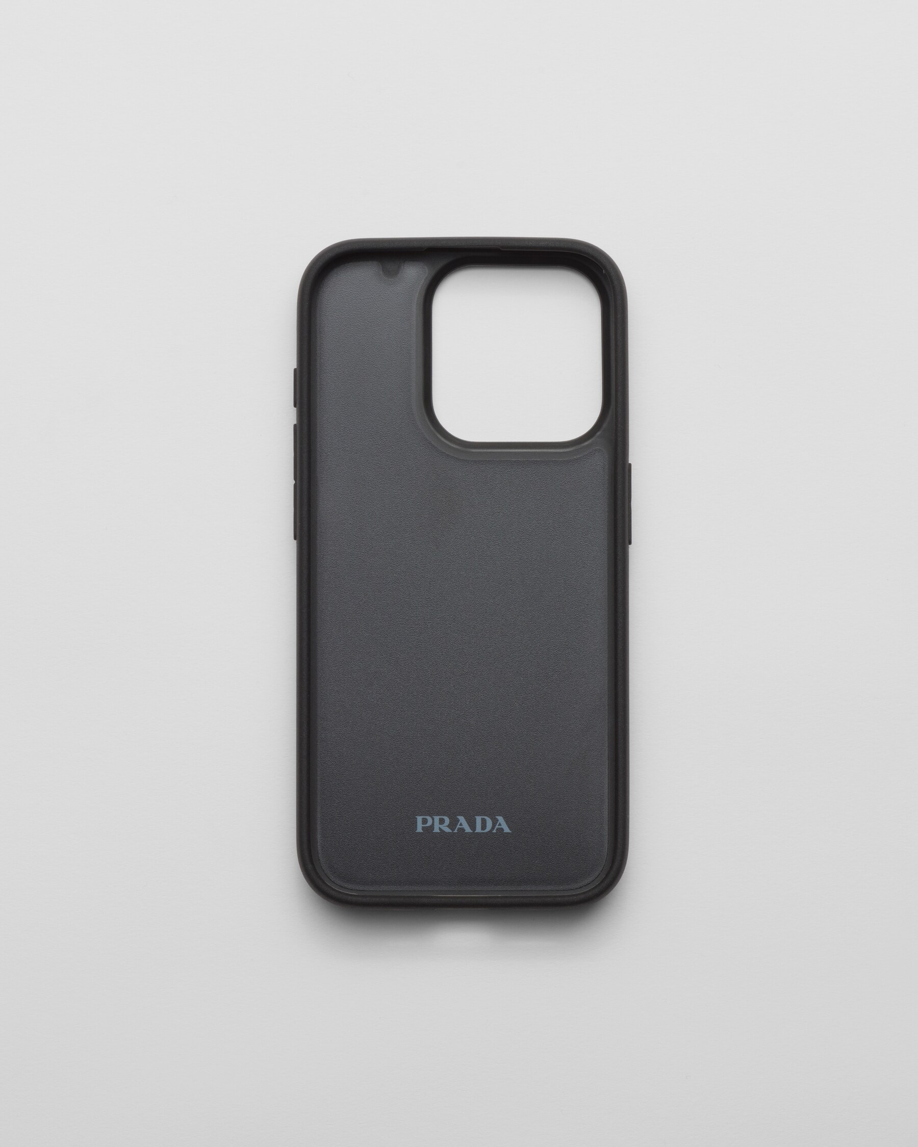 Black Saffiano Leather Cover For Iphone 15 Pro | PRADA