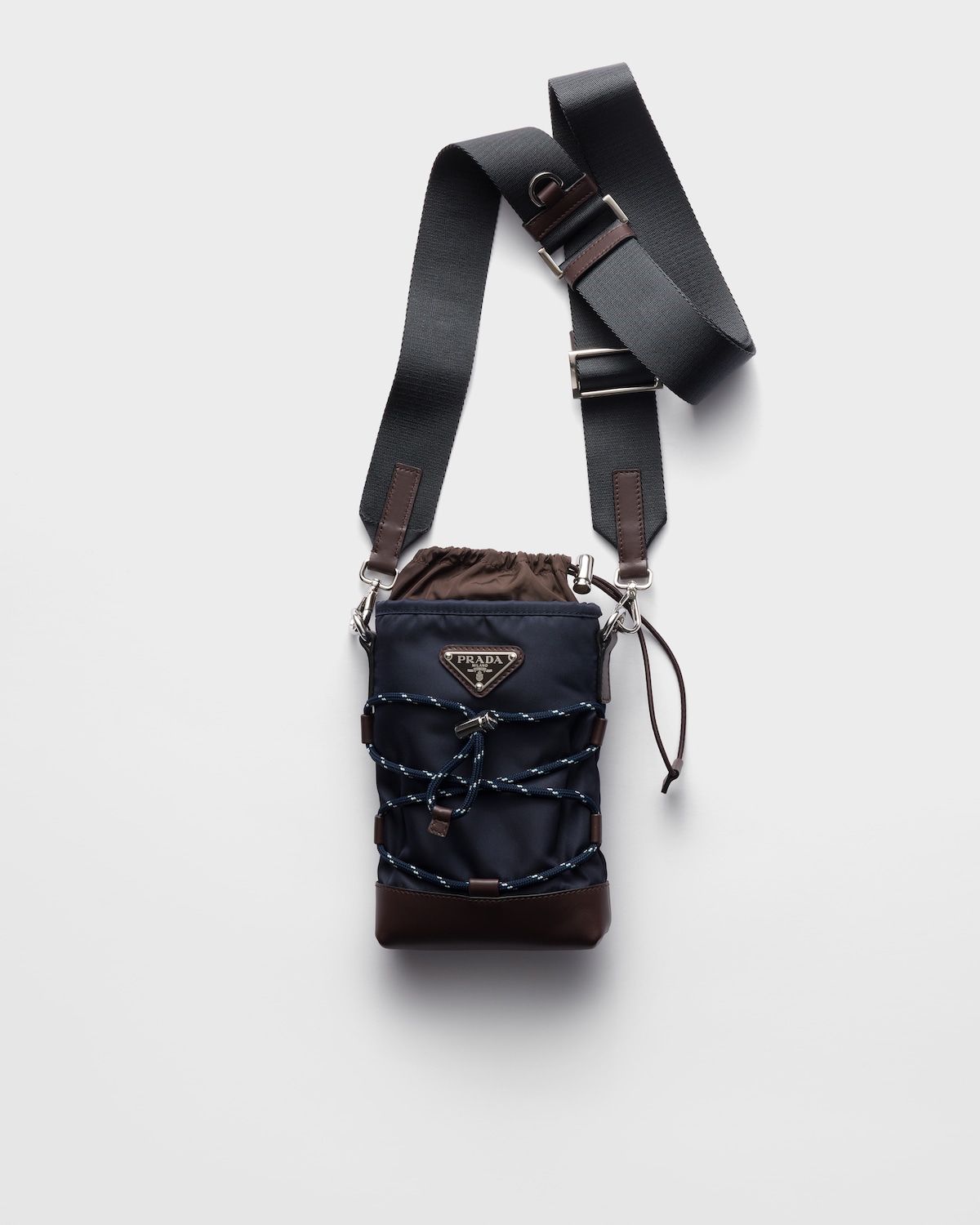 Navy Prada Speedrock Re-nylon And Leather Smartphone Case | PRADA ...